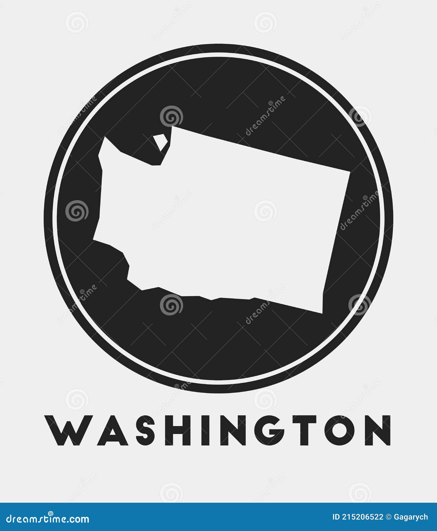 Washington icon. stock vector. Illustration of isolated - 215206522