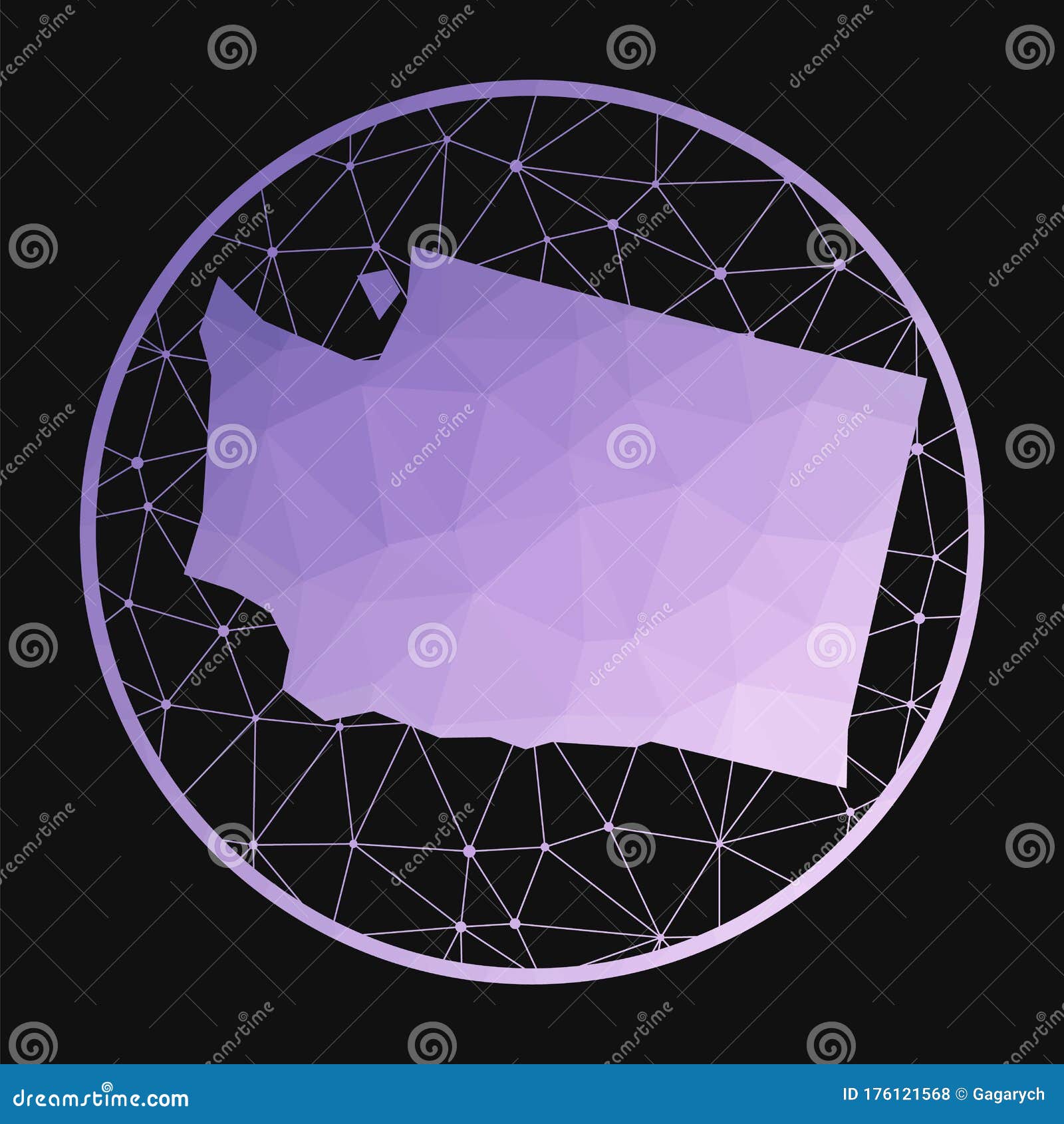 Washington icon. stock vector. Illustration of country - 176121568