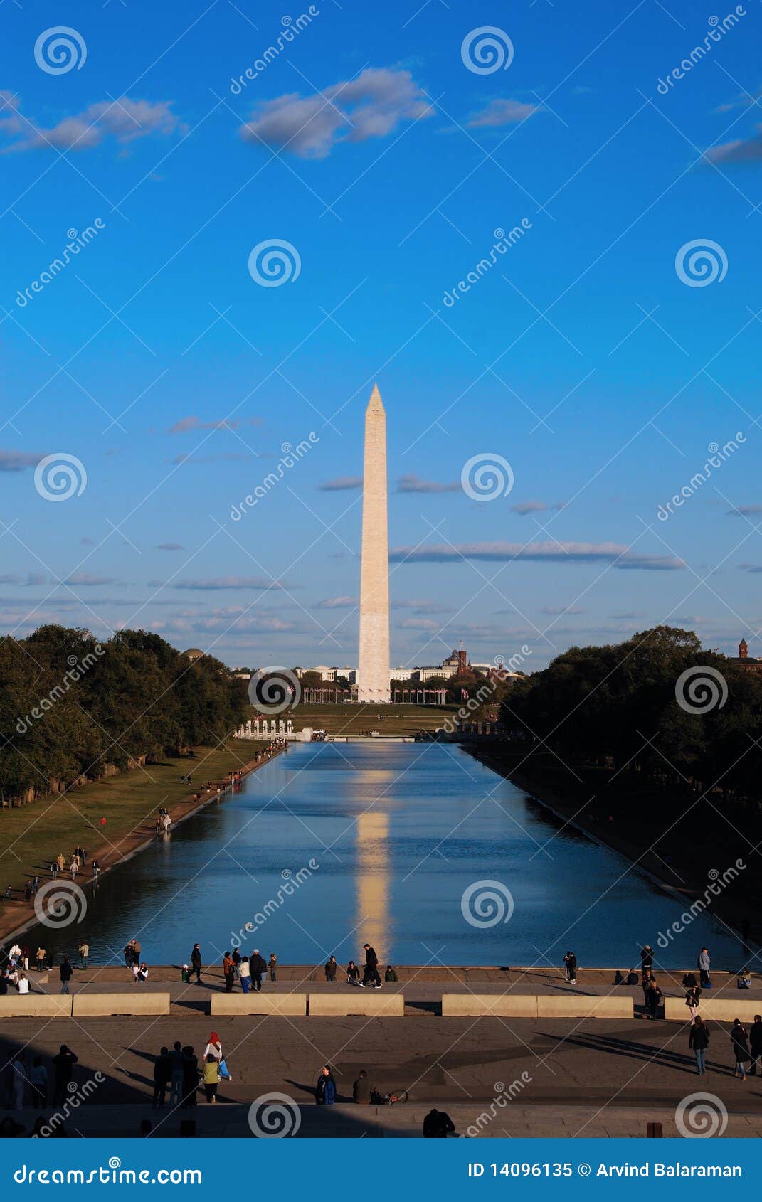 Washington Memorial Monument on Washington Mall Editorial Image - Image ...