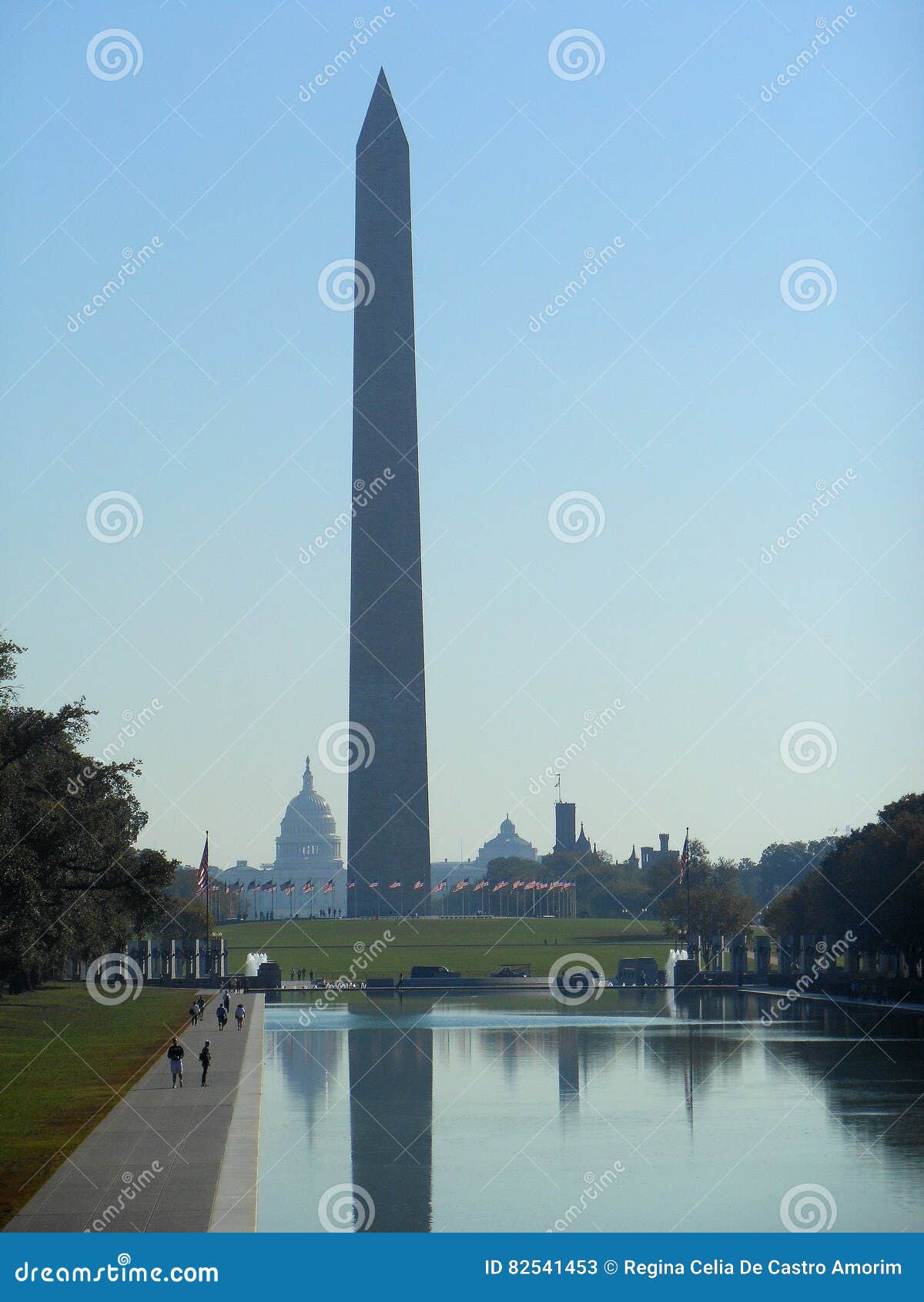 The Washington Monument and the Capitol Editorial Stock Photo - Image ...