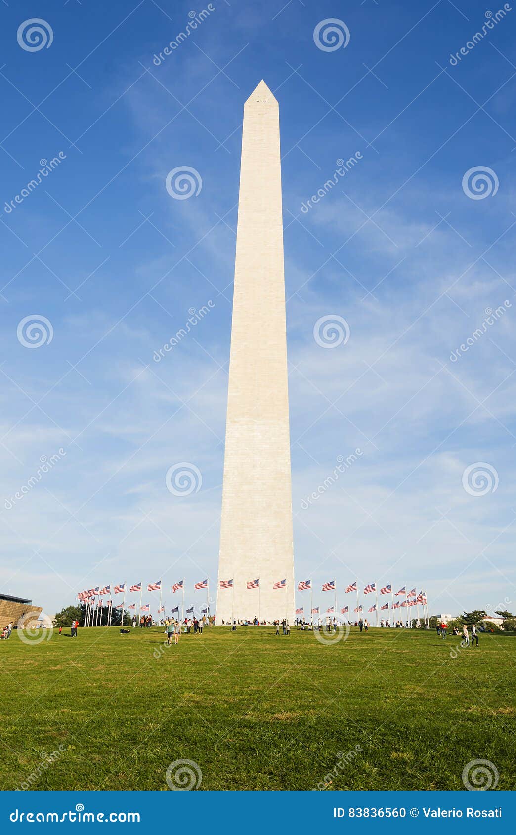 Washington Monument and the Circle of Flags Editorial Image - Image of ...