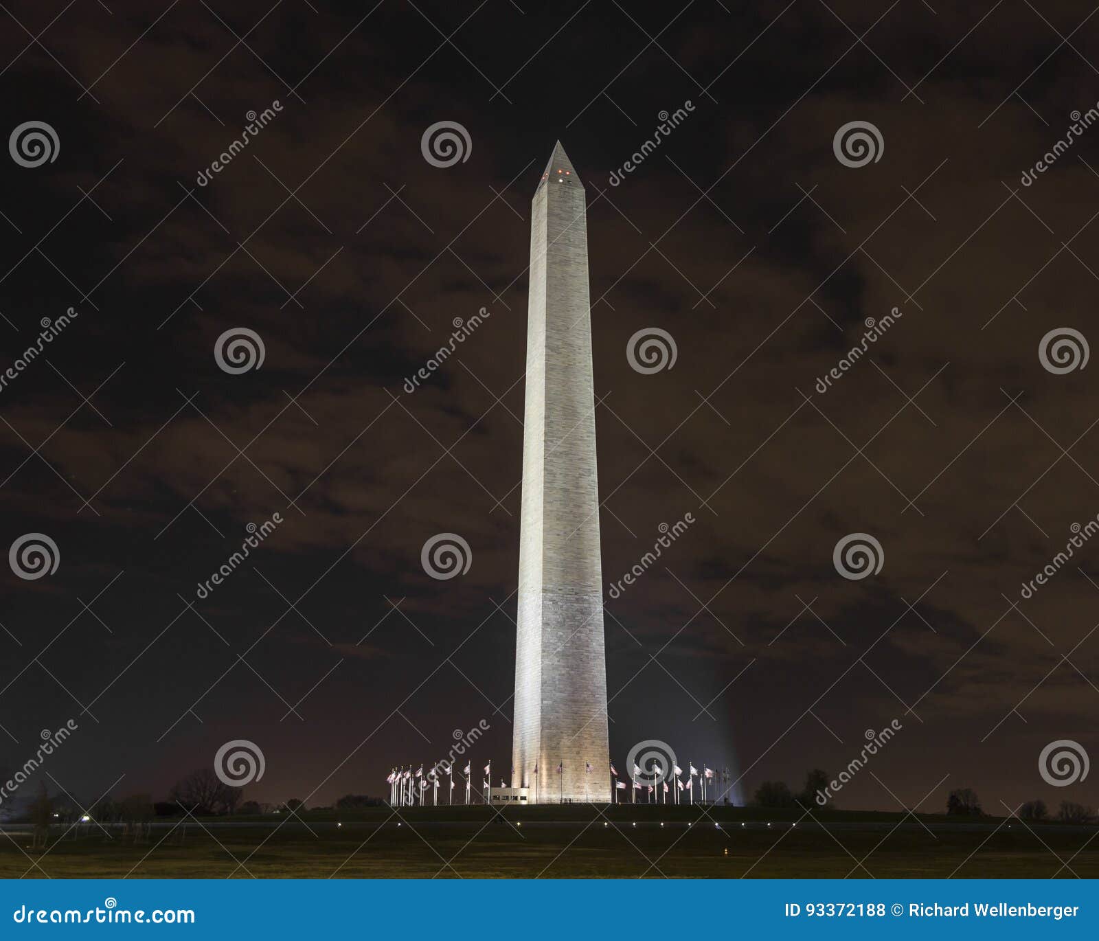 Washington Monument at Night Stock Photo - Image of capital, city: 93372188