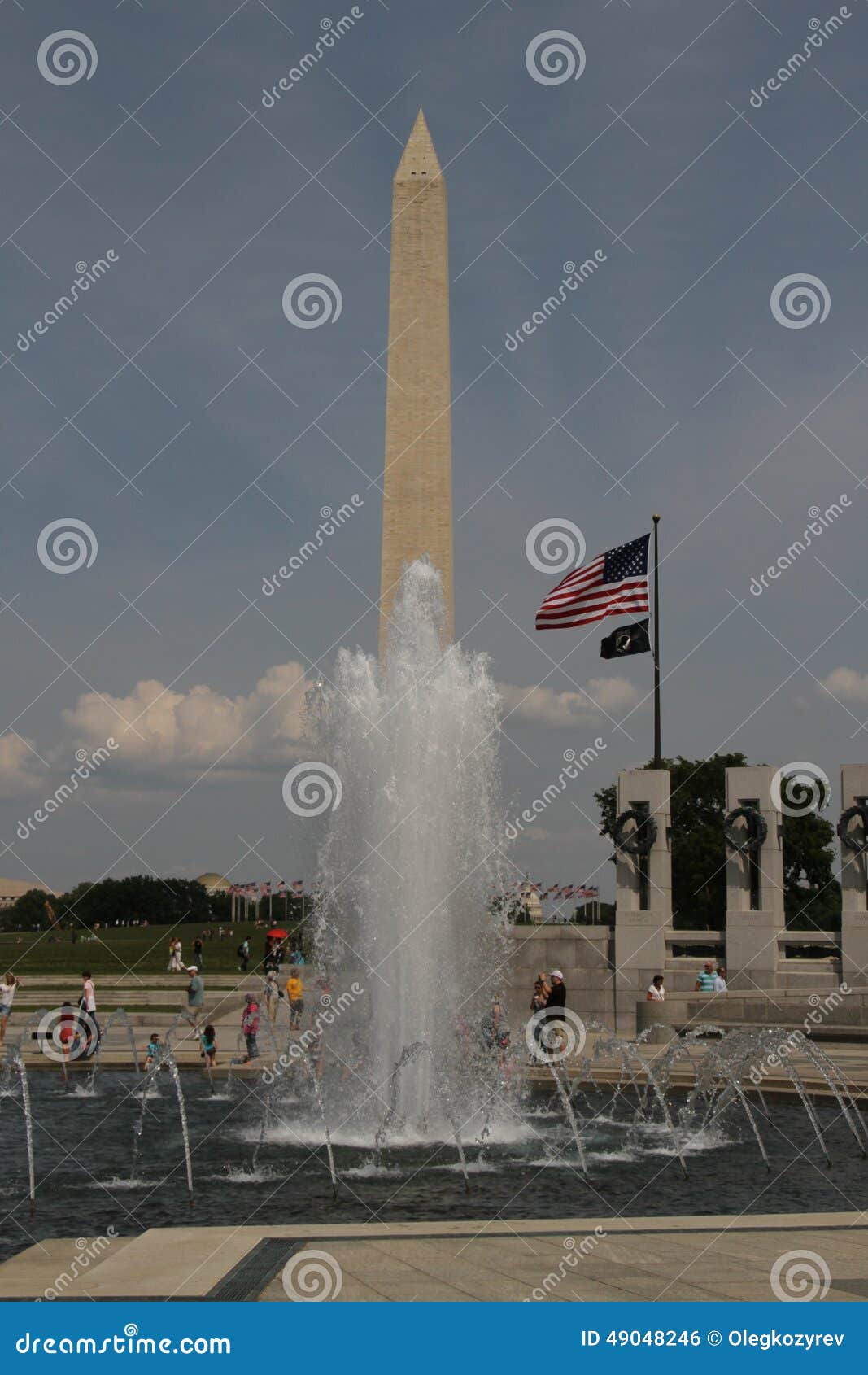 The Washington Monument Surrounded by American Flags Editorial Photo ...