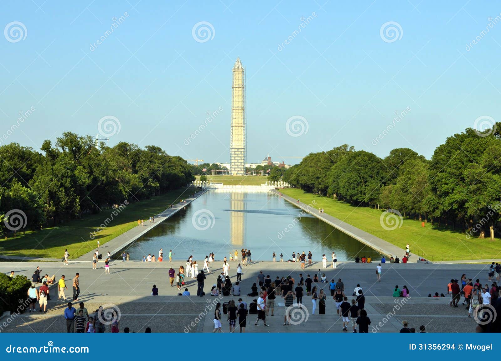 Washington Monument Under Construction Editorial Stock Image - Image of ...