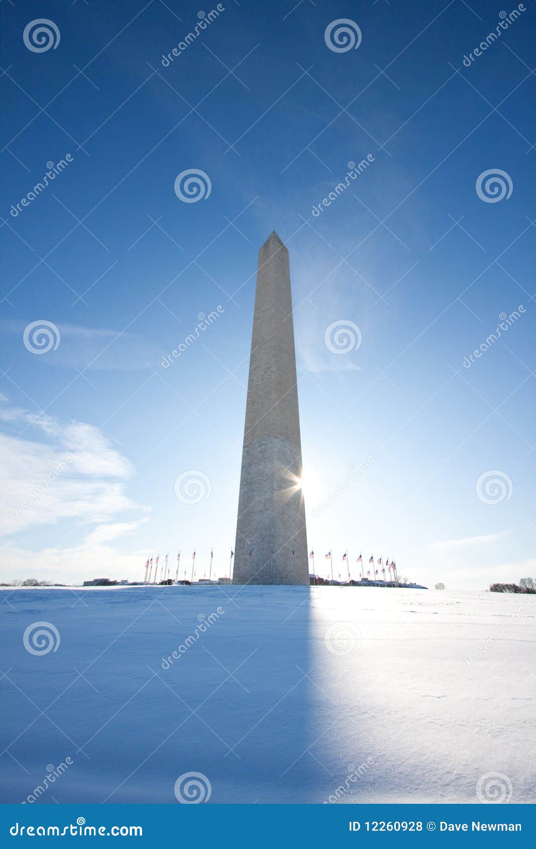 Washington Monument, Winter Stock Photo - Image of freeze, pillar: 12260928