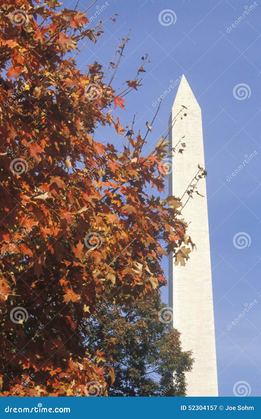 The Washington National Monument in Autumn, Washington, D.C Stock Image ...