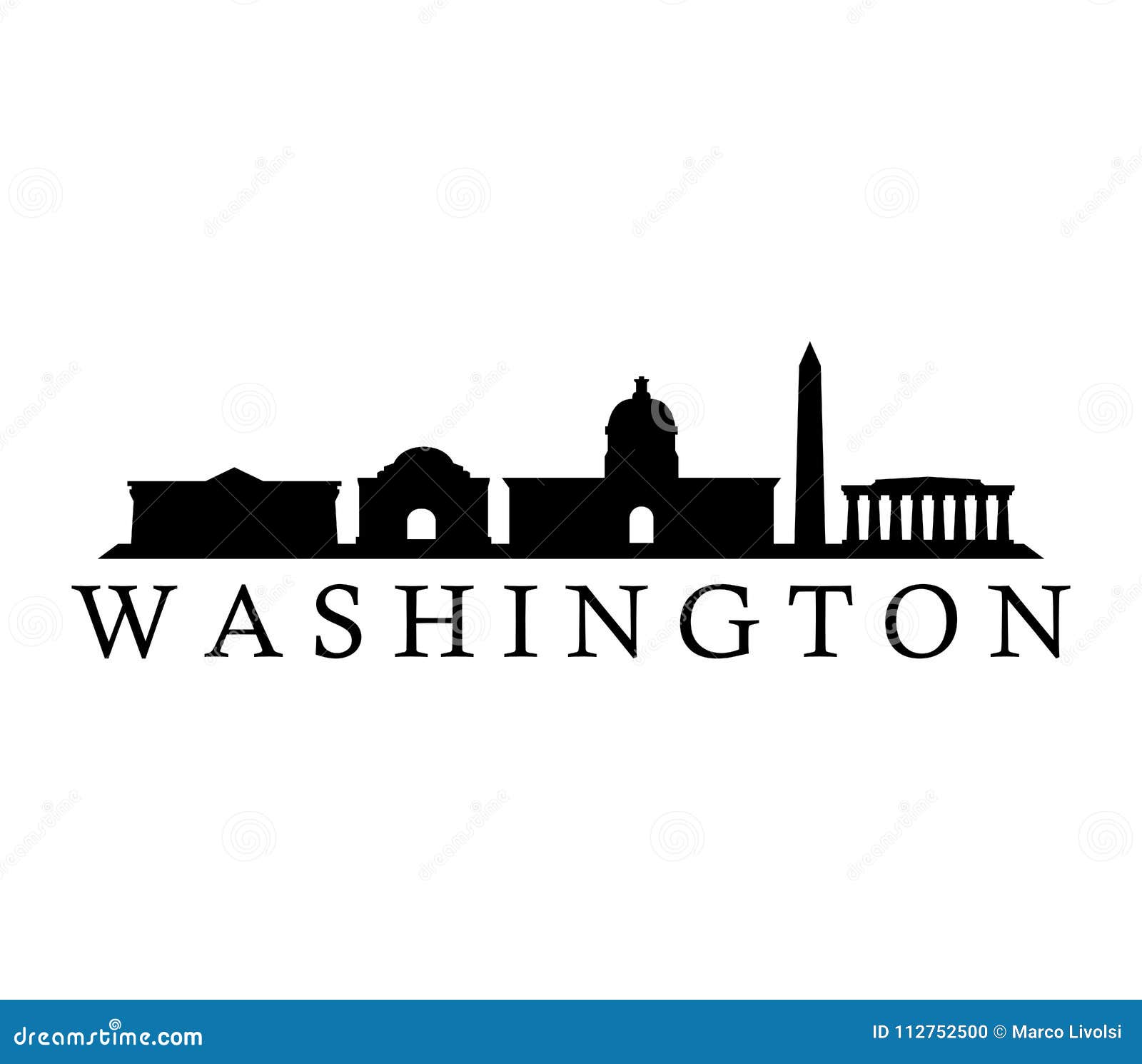 Washington skyline stock illustration. Illustration of cityscape ...