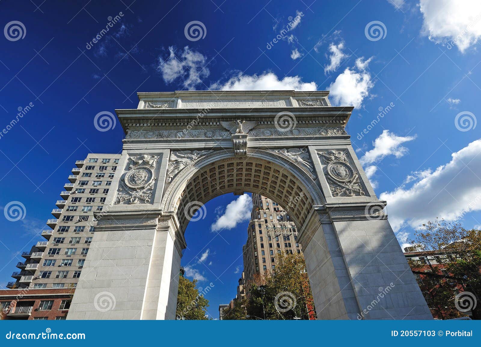 Washington square arch stock image. Image of washington - 20557103