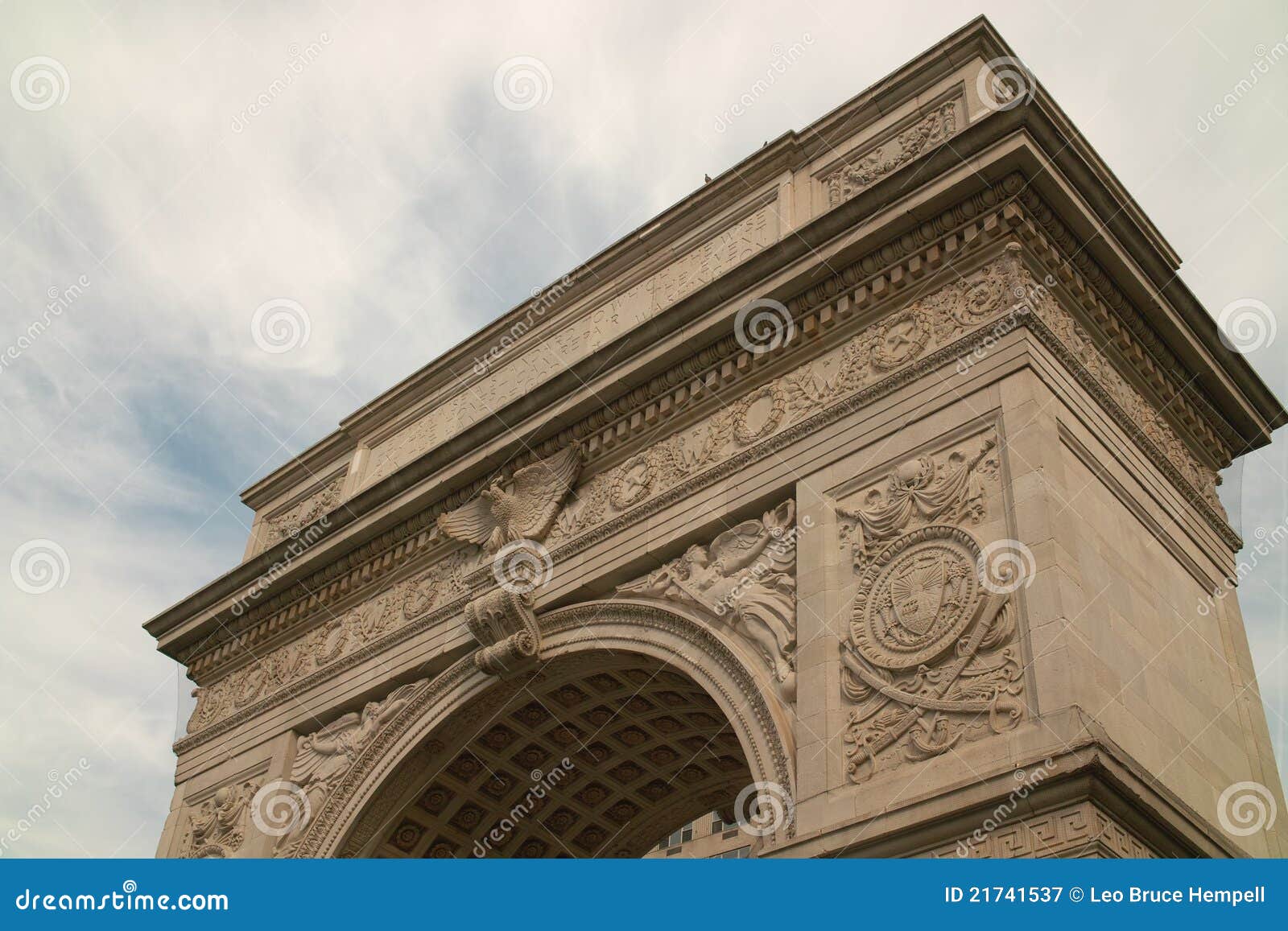 Washington Square Arch New York USA Stock Image - Image of landmark ...