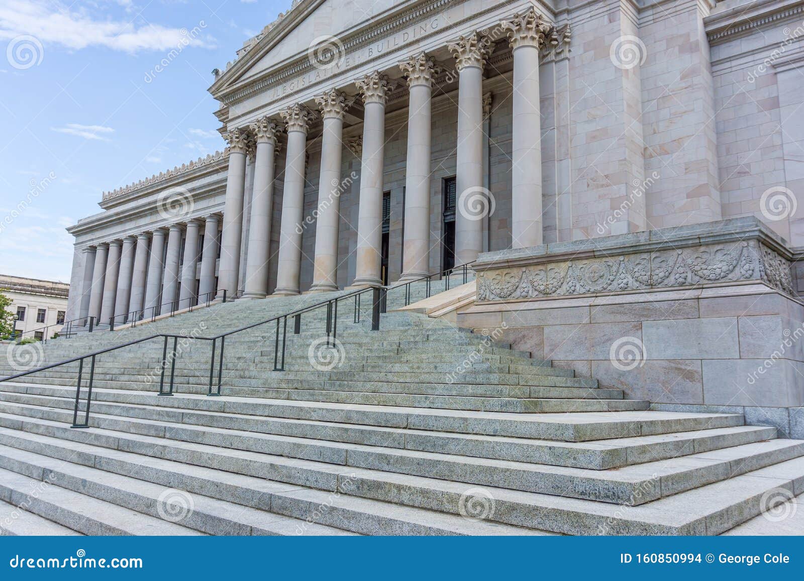 Washington State Capitol Steps Stock Photo - Image of outdoors, beneath ...