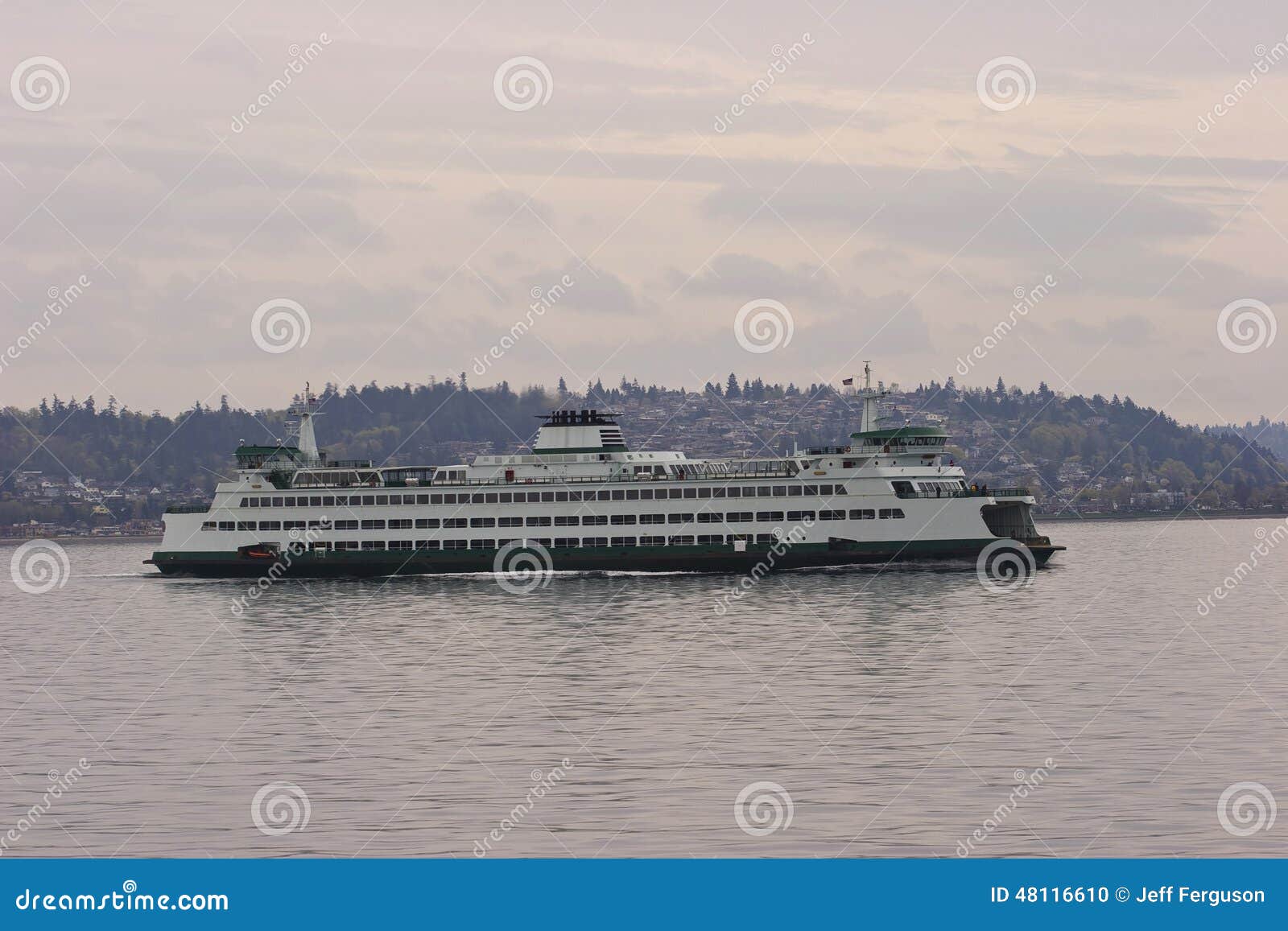 Washington State Ferry stock photo. Image of sound, shore - 48116610