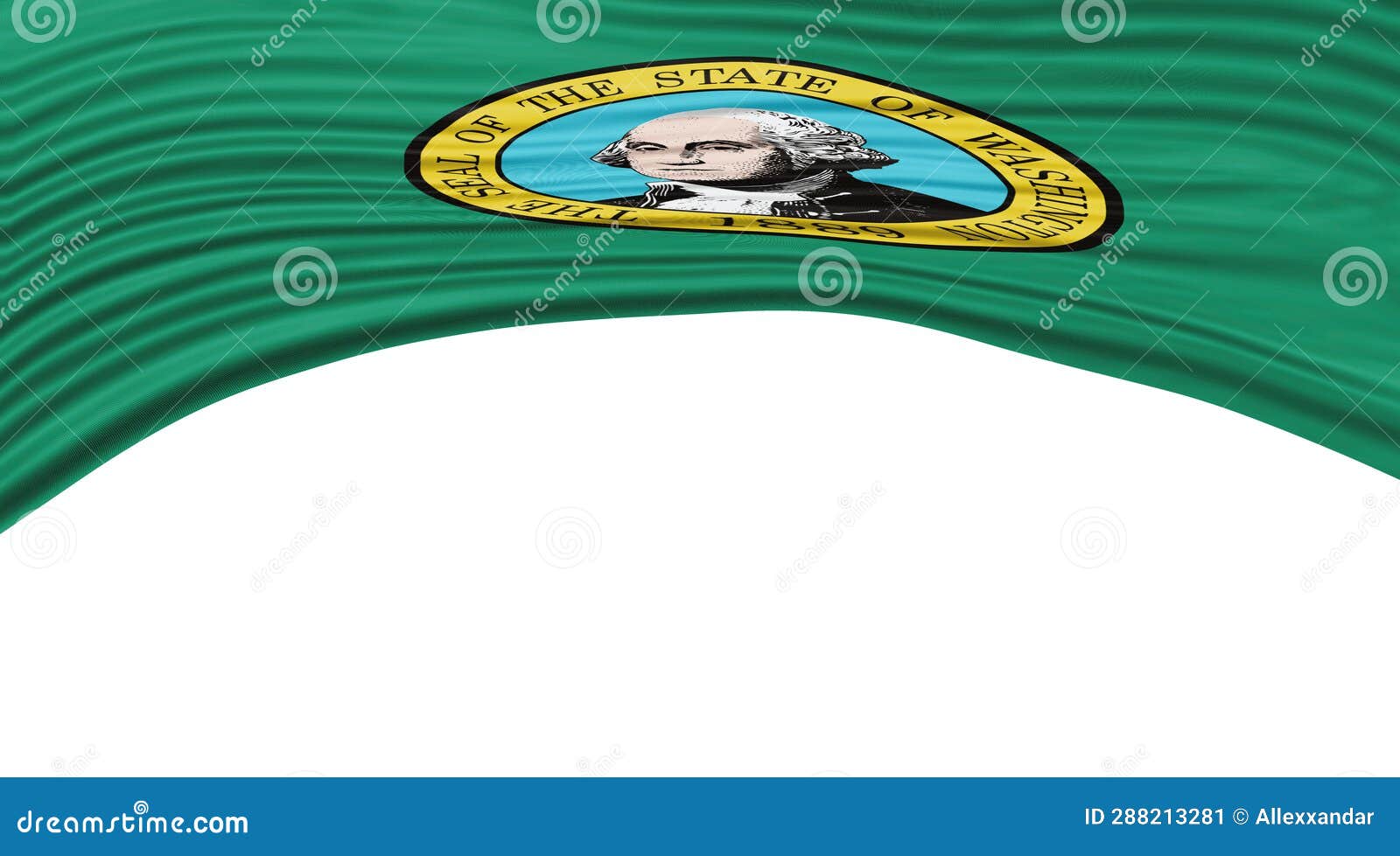 Washington State Flag Wave, Washington Flag Stock Illustration - Illustration of celebration ...