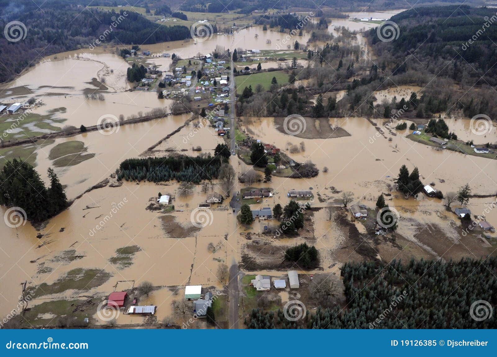 Washington State Flood stock image. Image of floodplain - 19126385
