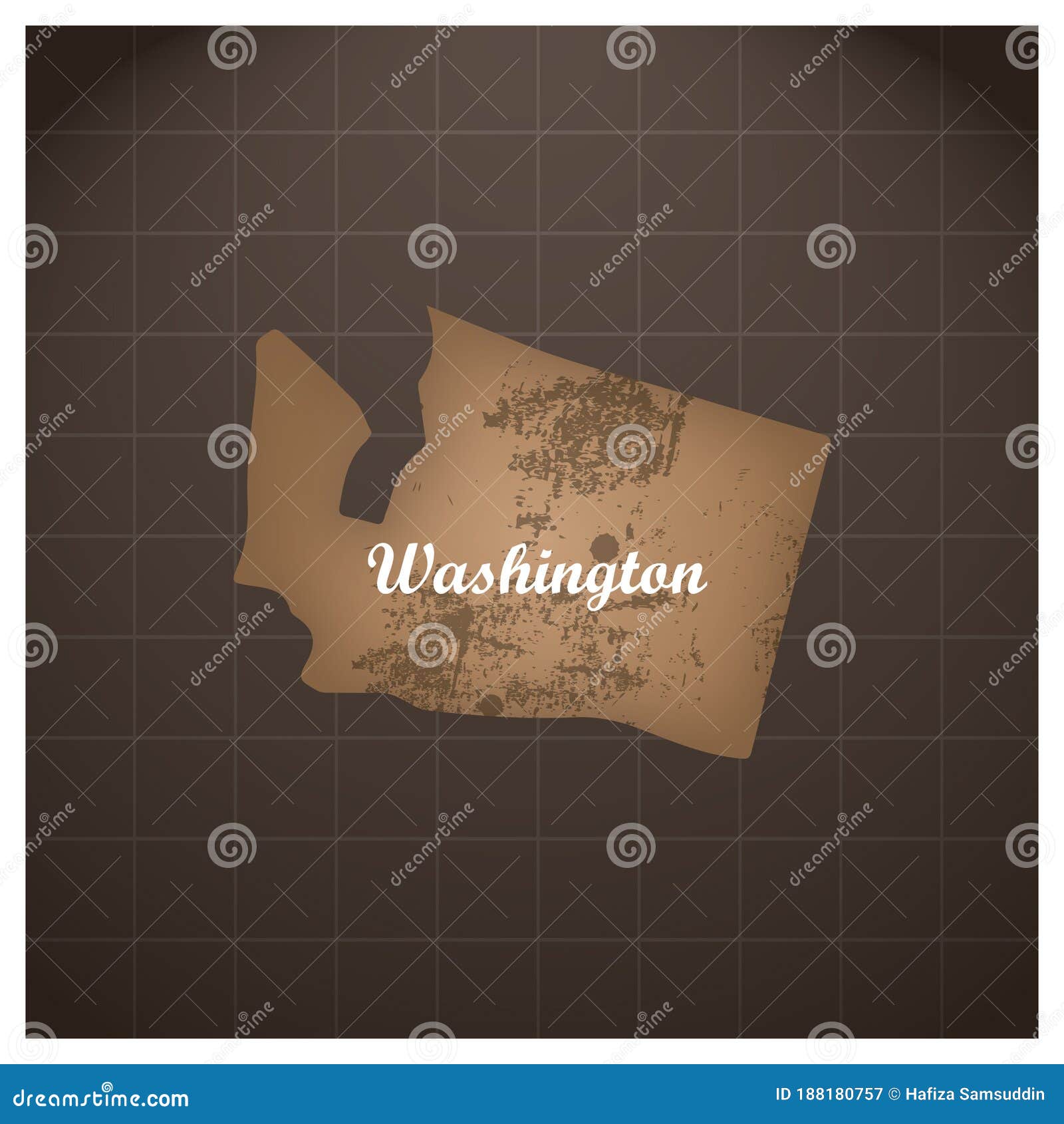 Washington State Map. Vector Illustration Decorative Design Stock ...