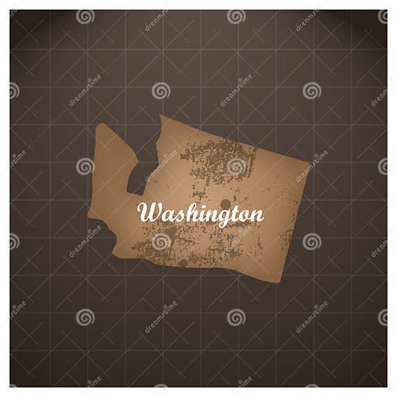 Washington State Map. Vector Illustration Decorative Design Stock ...