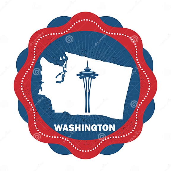 Washington State Map. Vector Illustration Decorative Design Editorial ...