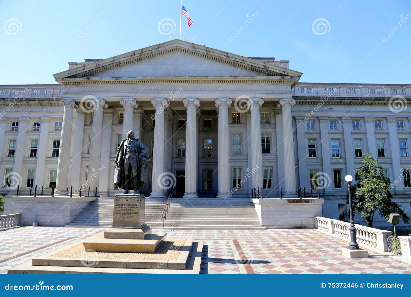 Washington treasury stock photo. Image of lawn, colorful - 75372446