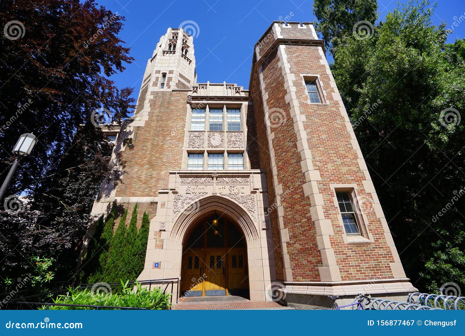 Washington University Seattle Stock Image - Image of campus, north ...