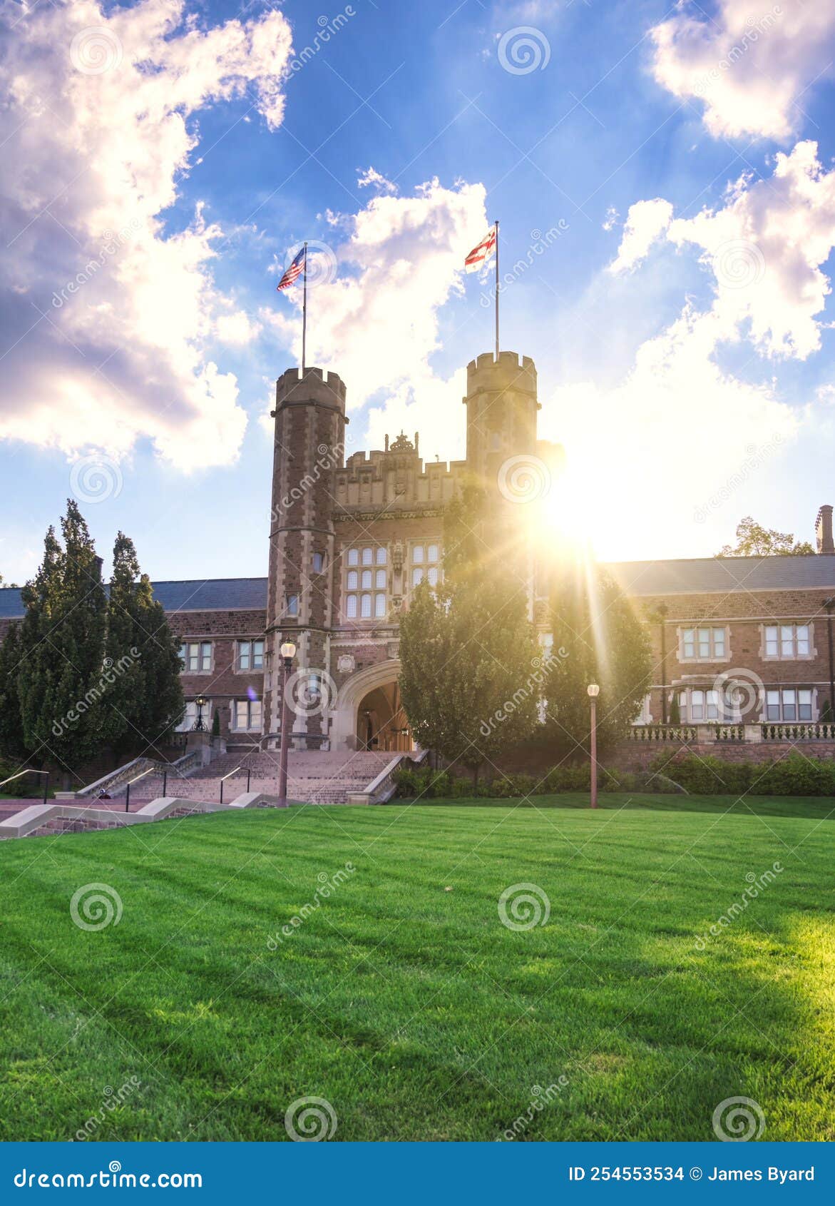 Washington University in St. Louis Stock Photo - Image of stone ...