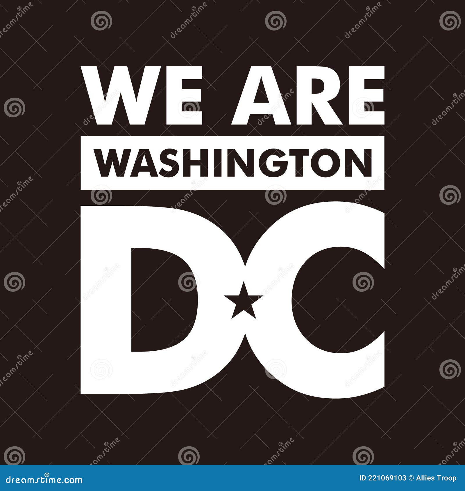 We are washington stock vector. Illustration of landmark - 221069103