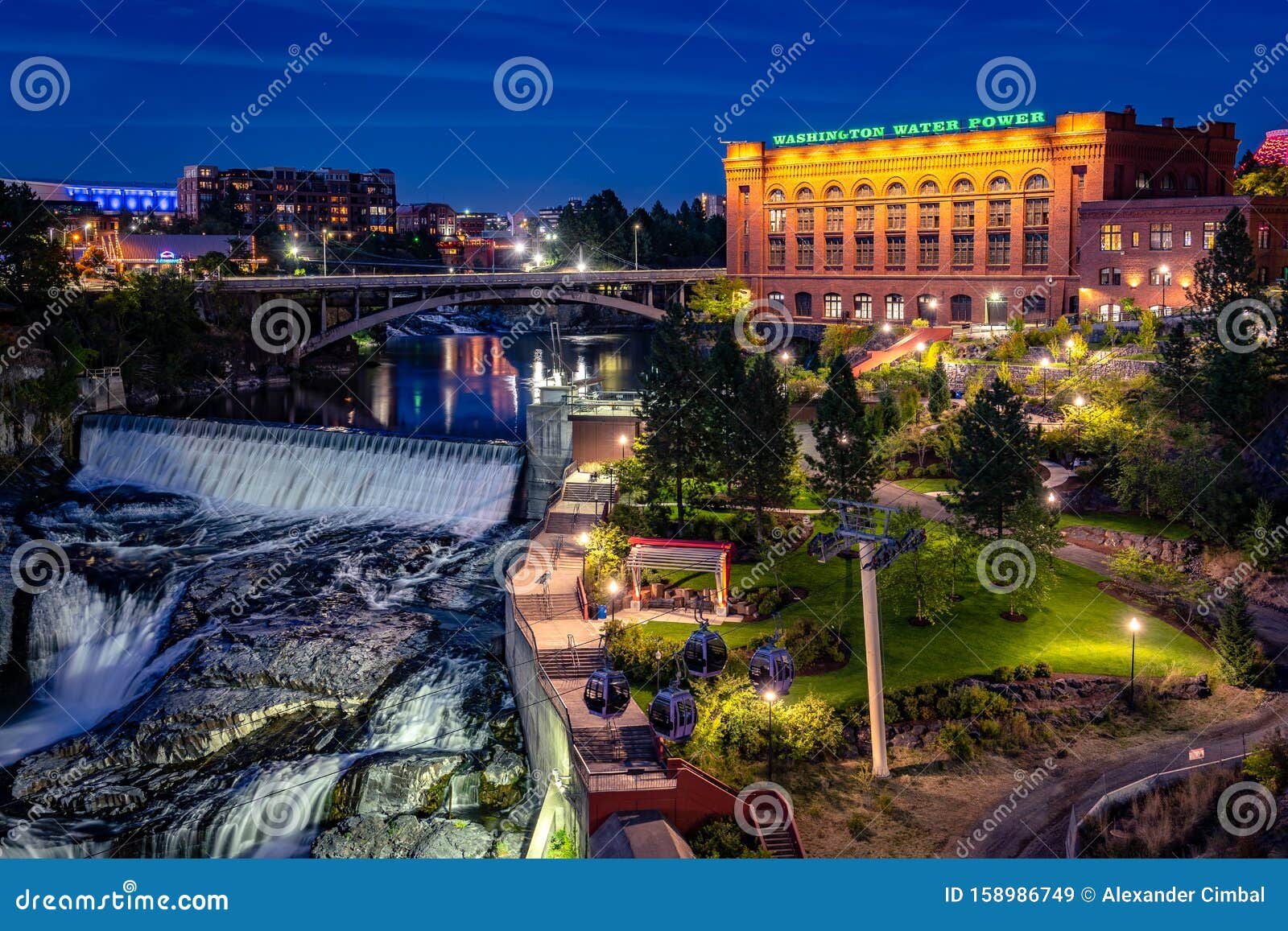 Spokane, Washington, USA - Washington Water Power Editorial Stock Image ...