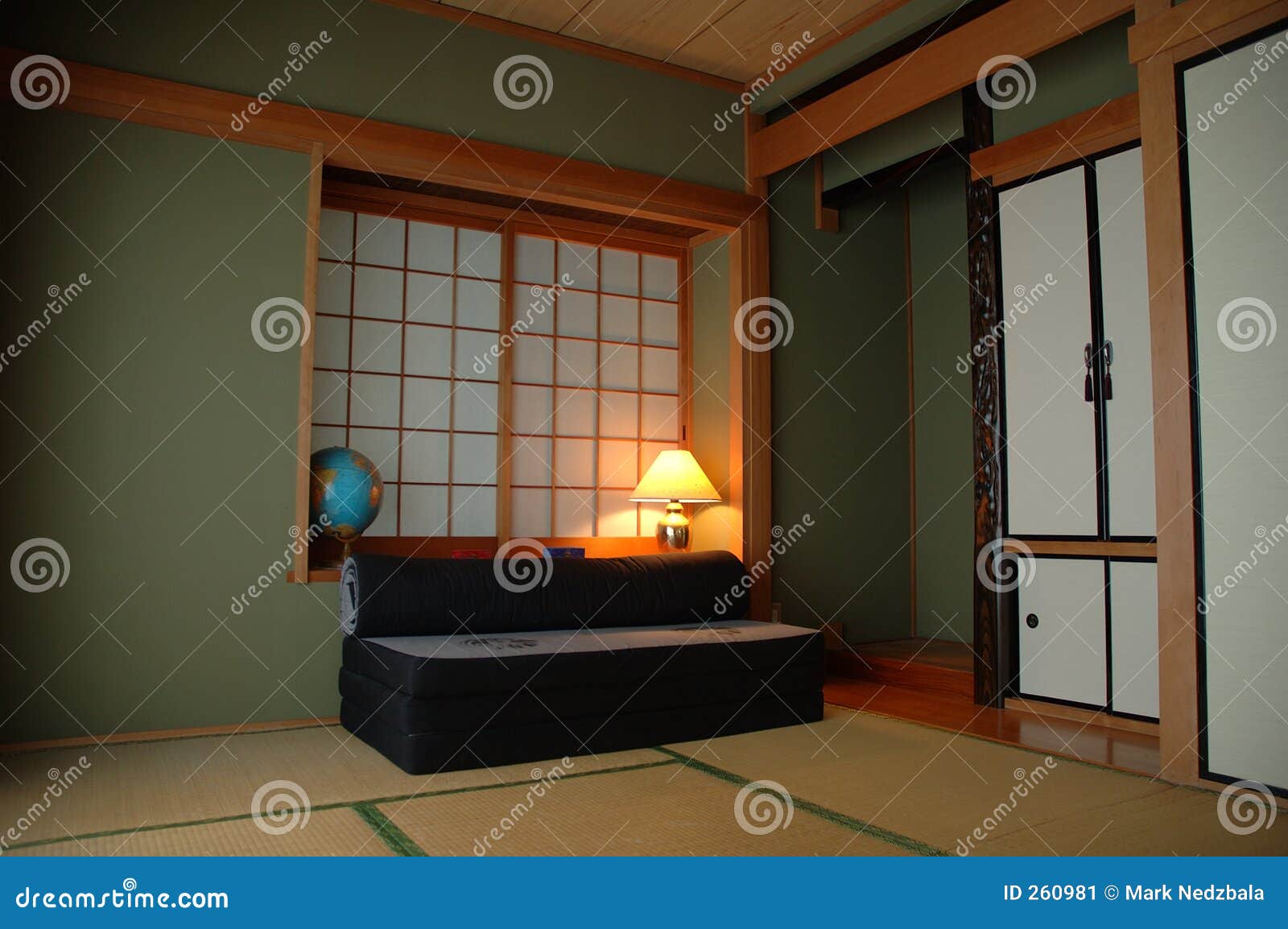Washitsu Leuchte stockbild. Bild von gebäude, architektur - 260981