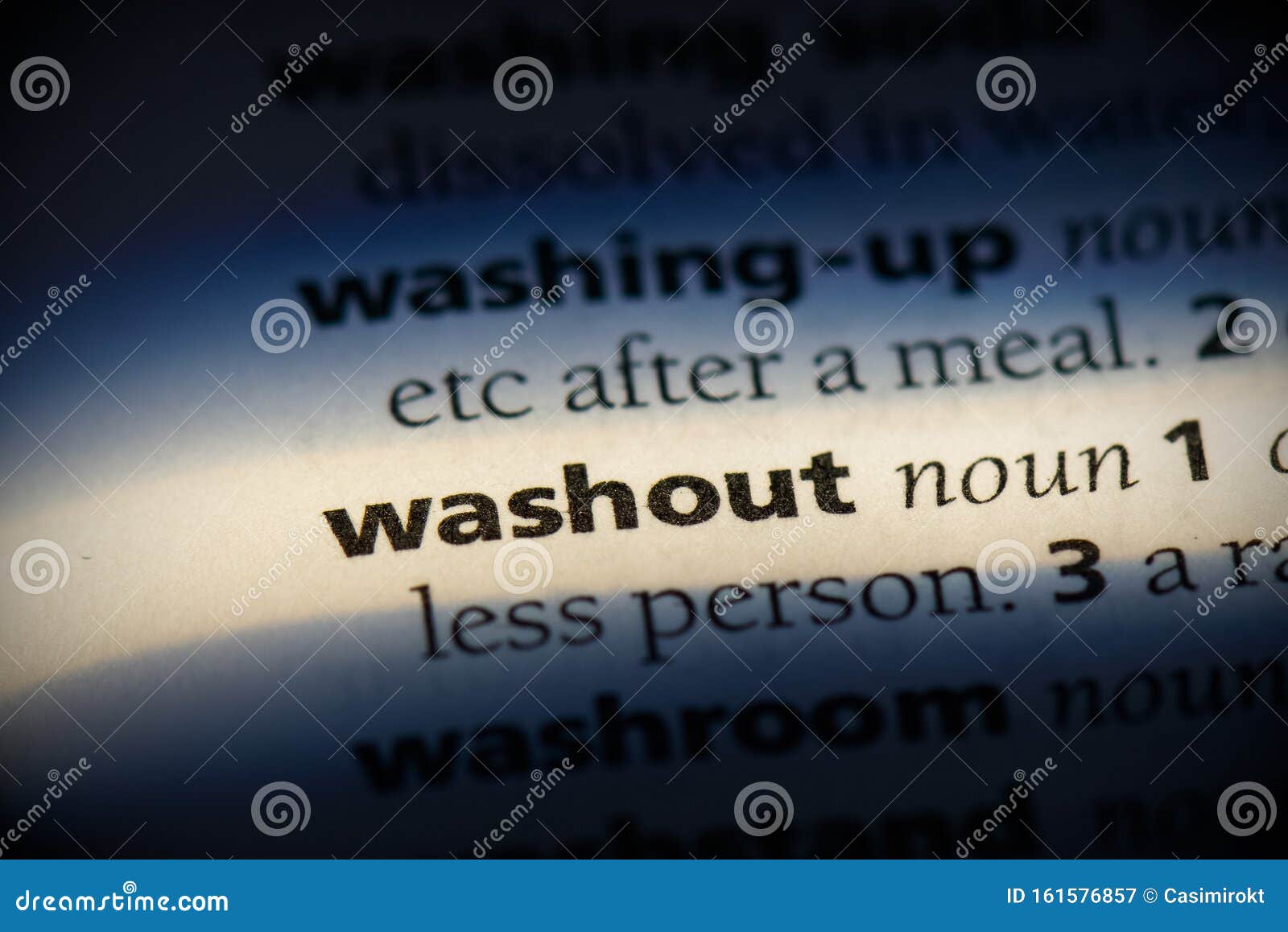 Washout stock image. Image of dictionary, highlighted - 161576857