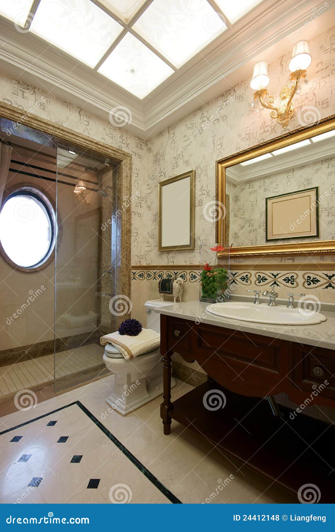 Washroom stock photo. Image of home, cleaning, modern - 24412148