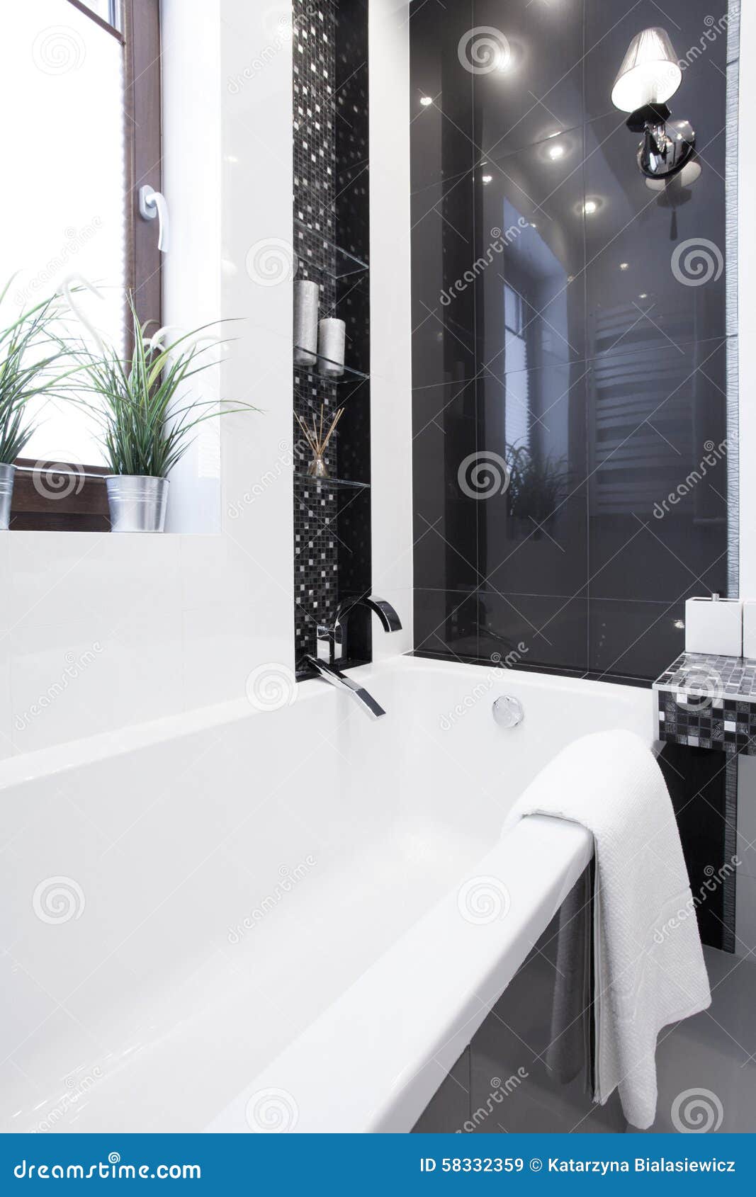 Washroom in Contemporary Design Stock Image - Image of light, ceramic ...