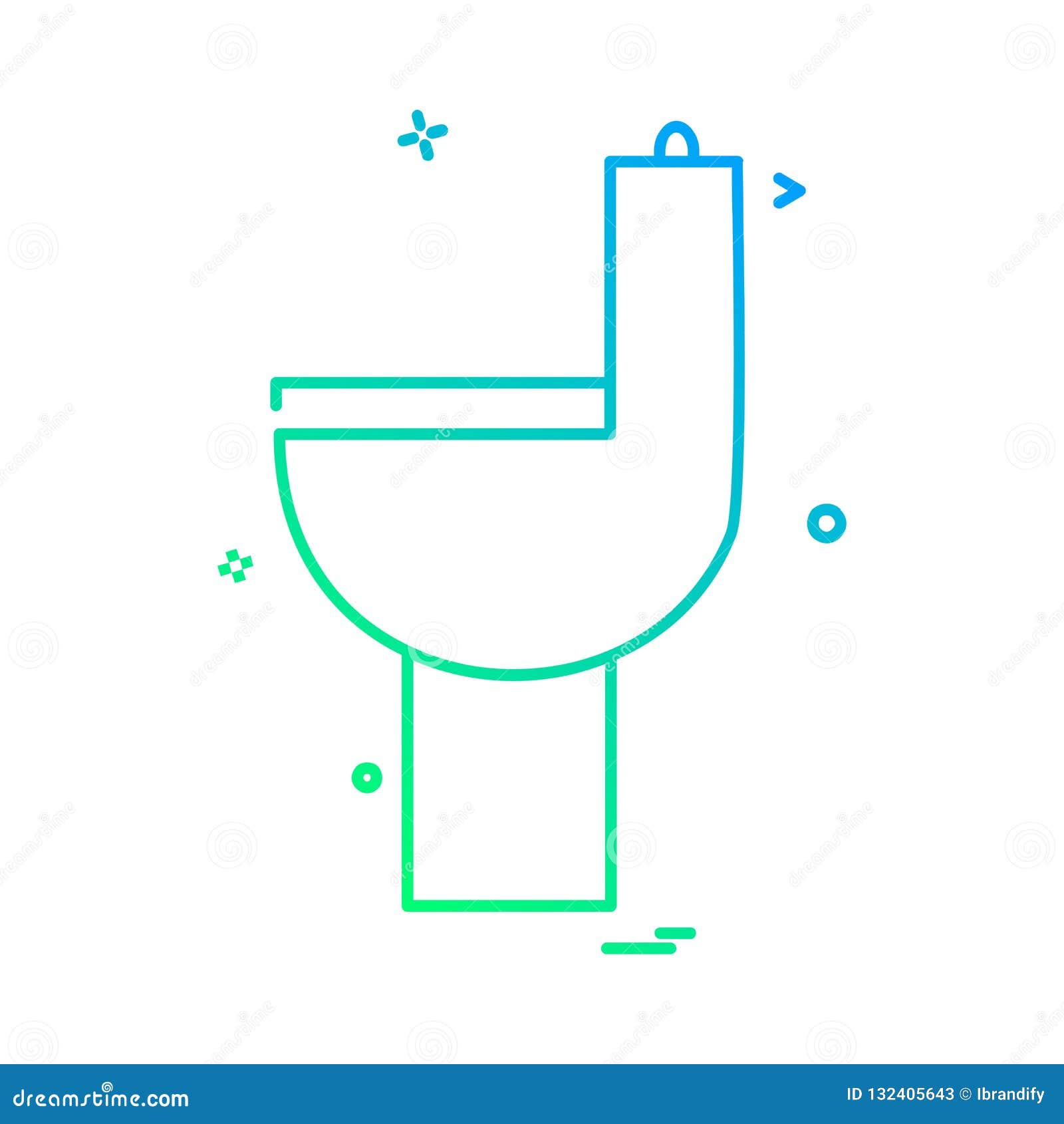 Washroom Icon Design Vector Stock Vector - Illustration of lady ...