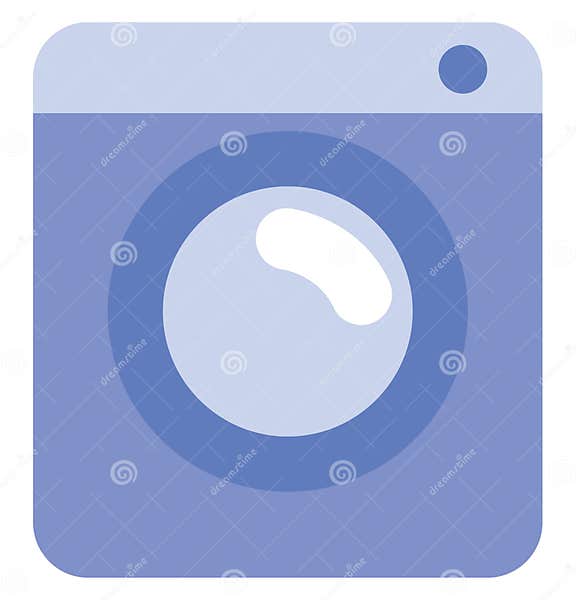 Wasing machine, icon stock vector. Illustration of equipment - 261067860