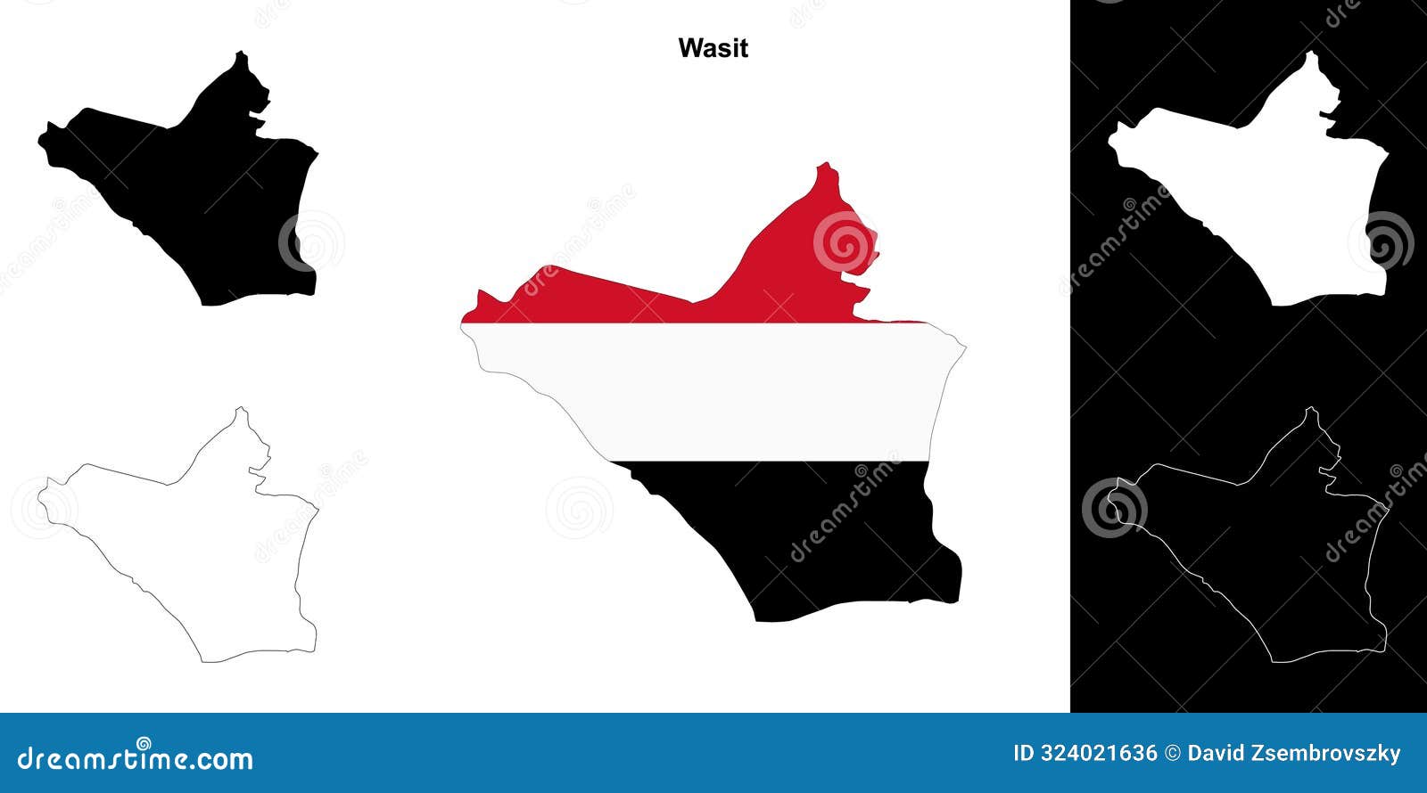 Wasit outline map stock illustration. Illustration of wasit - 324021636