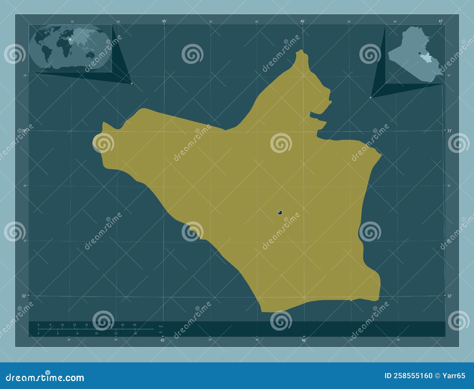 Wasit, Iraq. Solid. Capital Stock Illustration - Illustration of legend ...