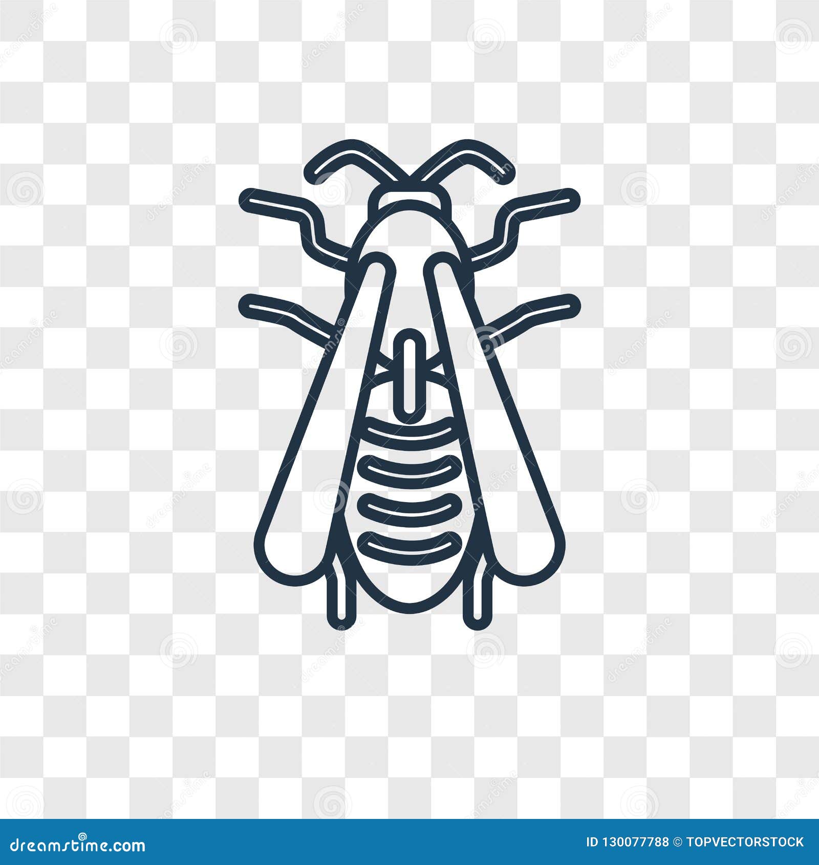 Wasp Linear Icon. Modern Outline Wasp Logo Concept On White Back ...