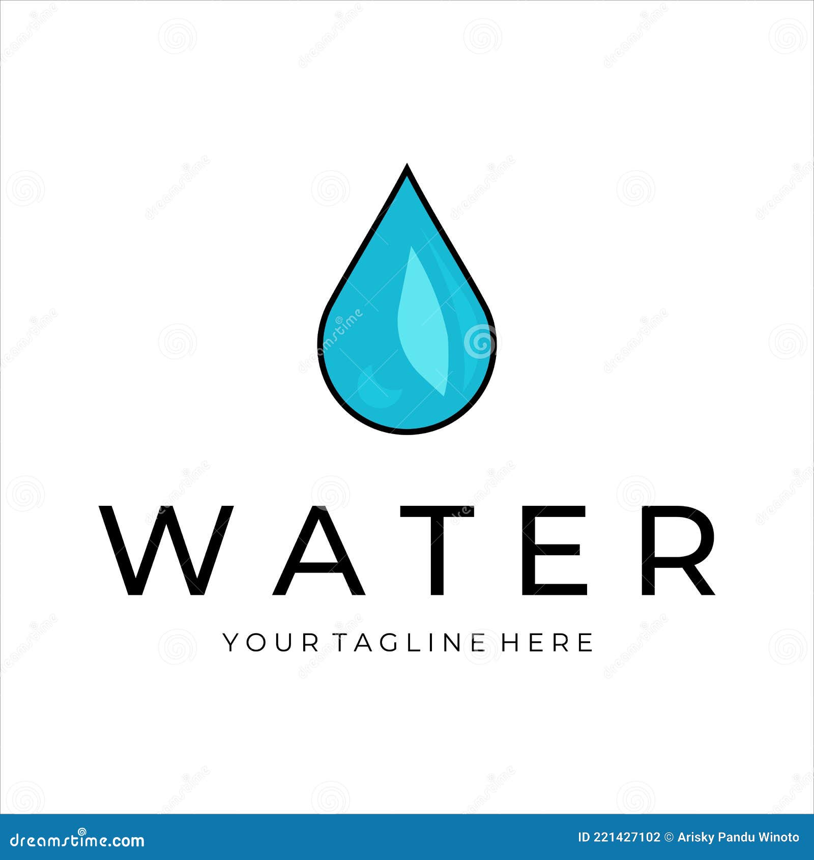 Wasser Logo Vektor Illustration Symbol Vorlage Design Vektor Abbildung ...