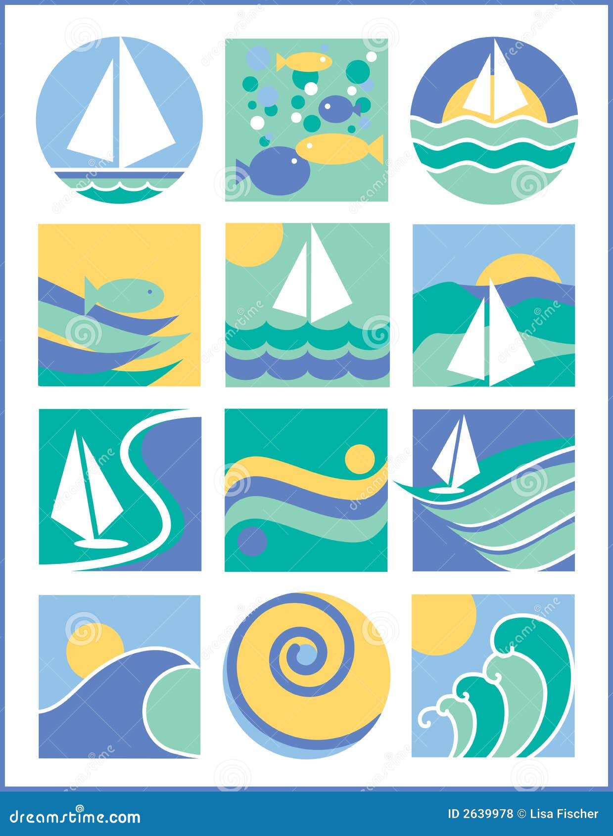 Wasser-Zeichen vektor abbildung. Illustration von muster - 2639978