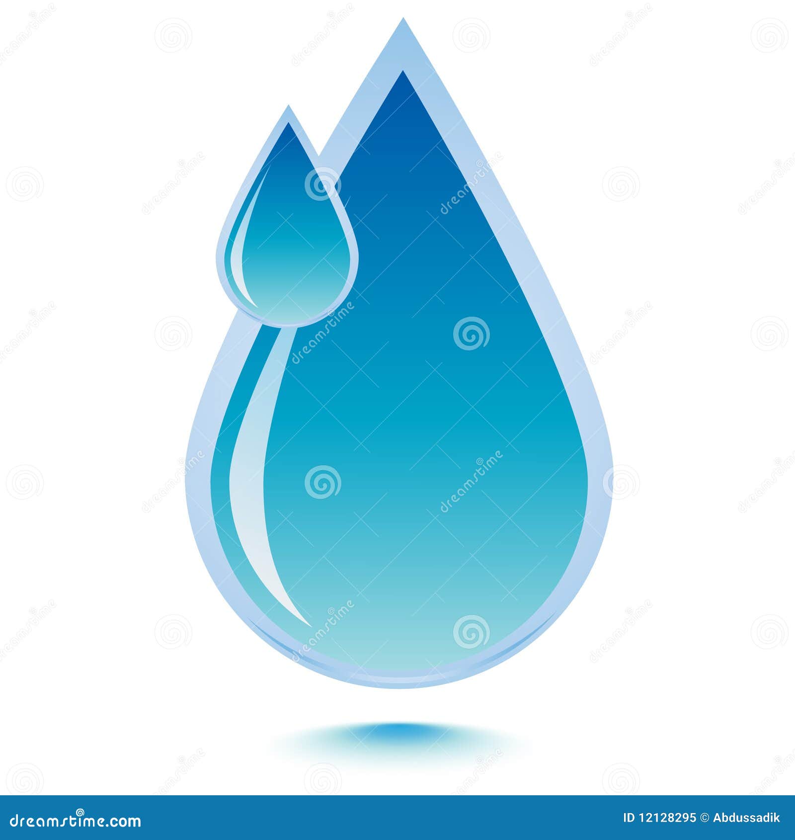 Wassertropfen vektor abbildung. Illustration von organisch - 12128295