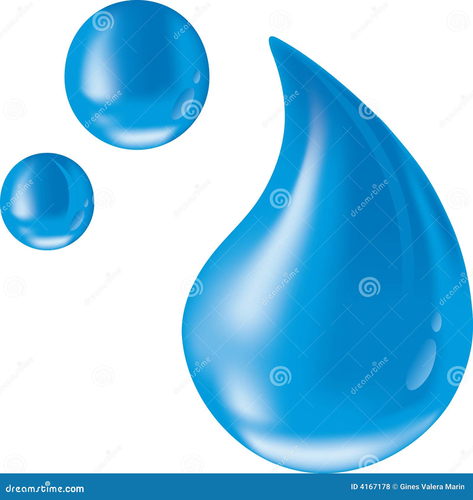 Wassertropfen vektor abbildung. Illustration von tropfen - 4167178