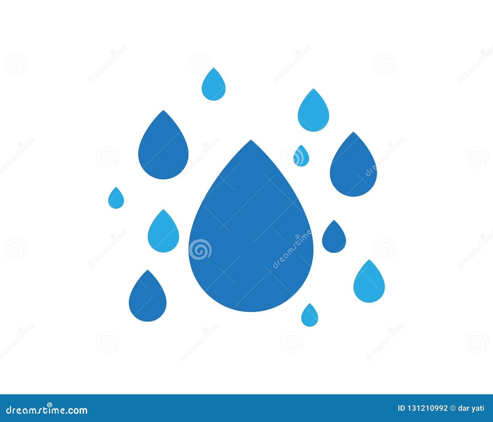 Wassertropfen Logo Template-Vektor Vektor Abbildung - Illustration von ...