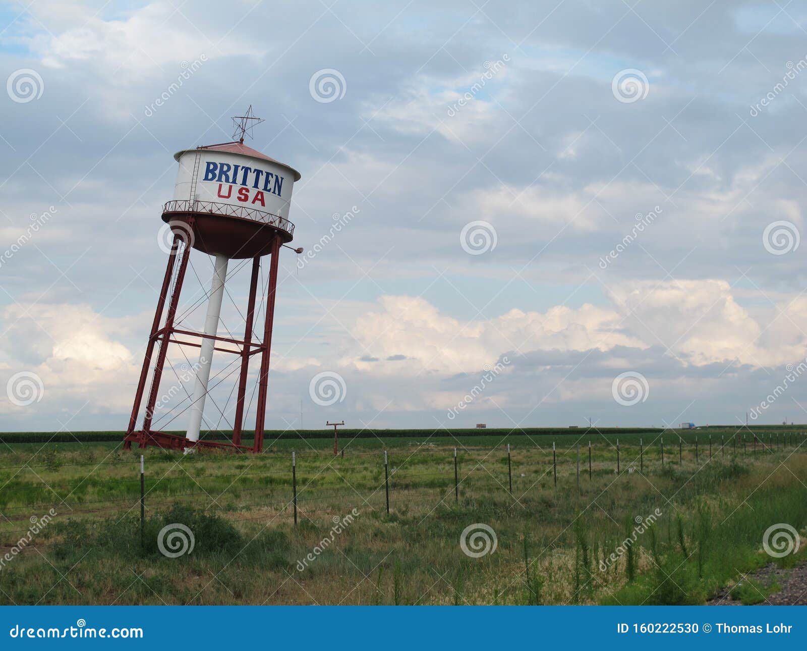 Wasserturm in Britten Texas Redaktionelles Bild - Bild von ikonenhaft ...