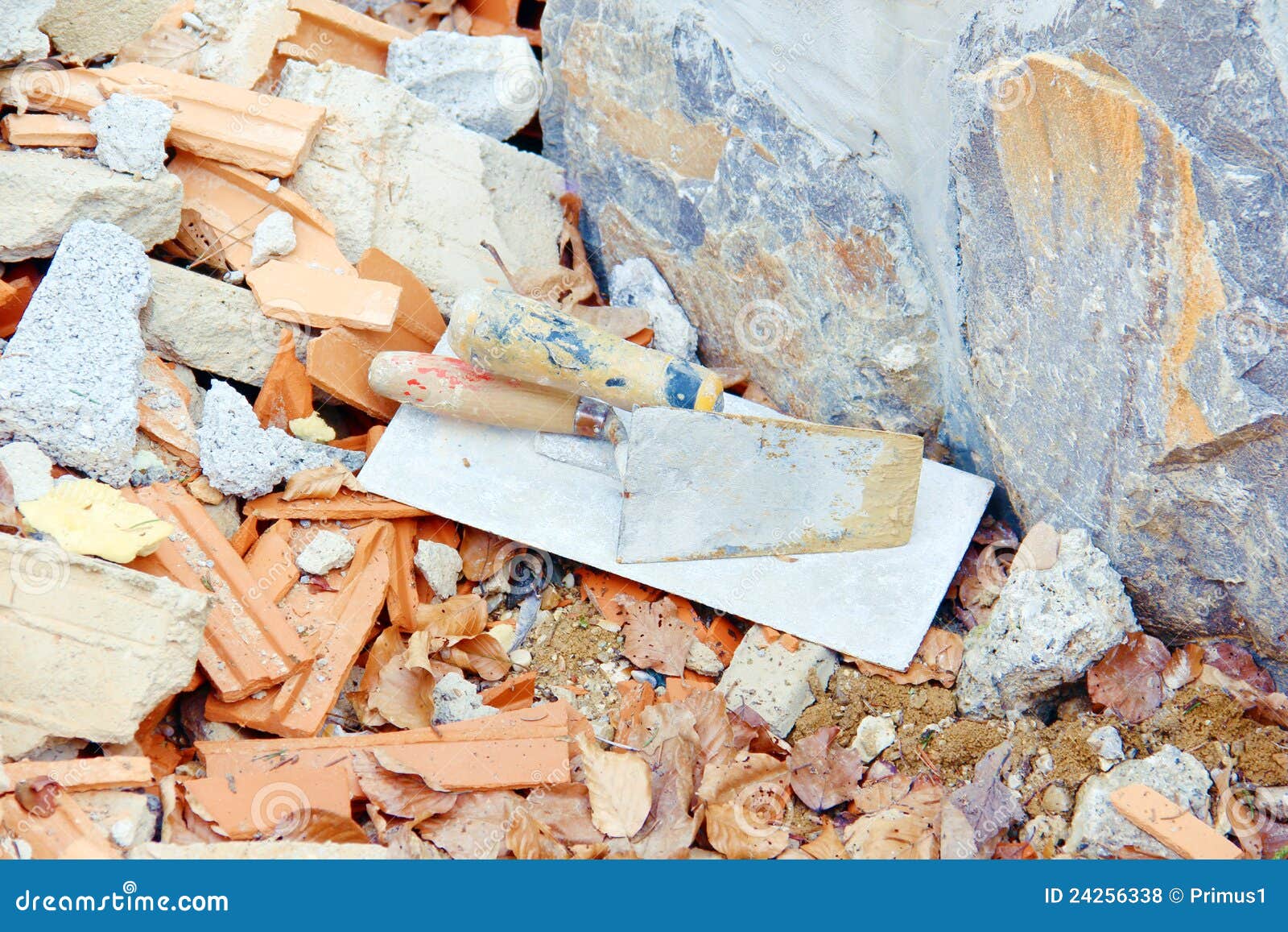 The waste stock photo. Image of trash, brick, garbage - 24256338