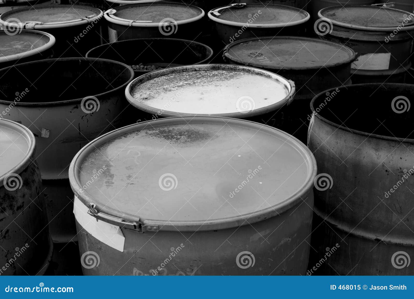 Waste Barrels stock image. Image of hazardous, chemical - 468015