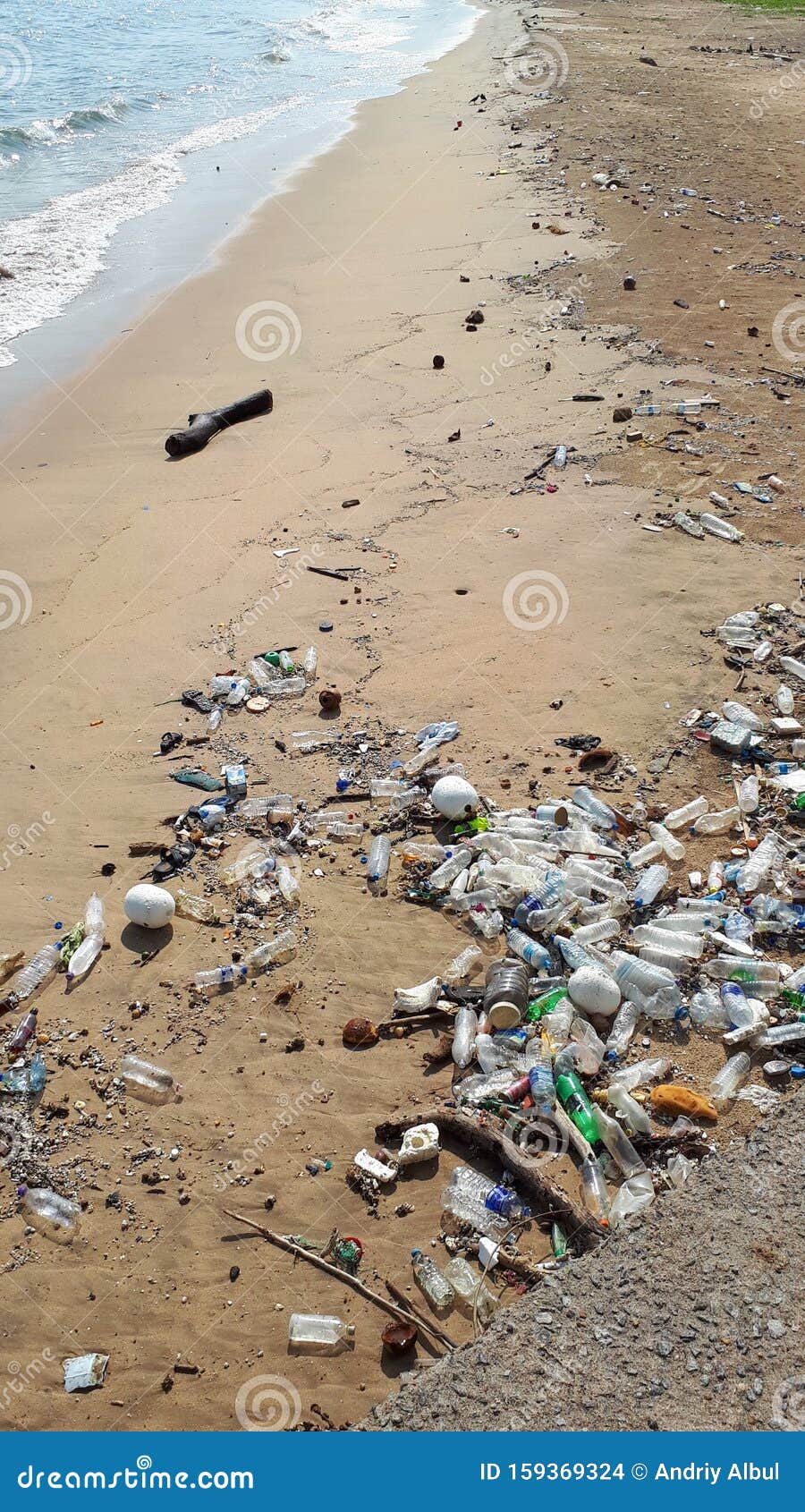 Waste on the beach stock photo. Image of lanka, ocean - 159369324