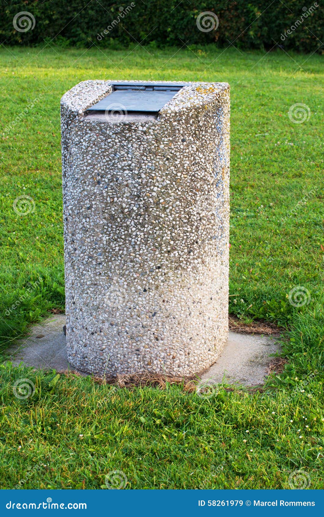 Waste bin in the park stock image. Image of disposal - 58261979