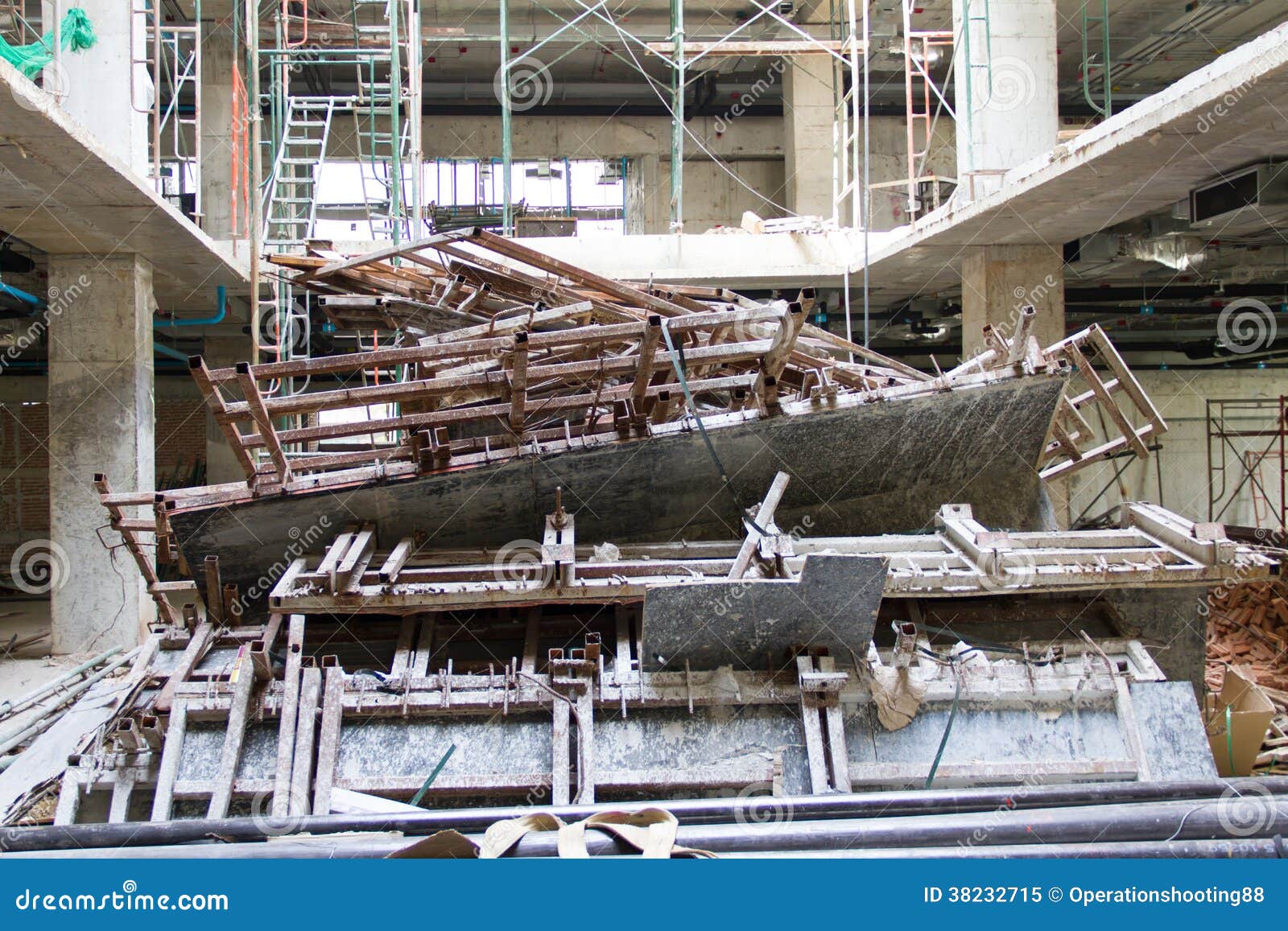 Waste in a building stock image. Image of industry, urban - 38232715