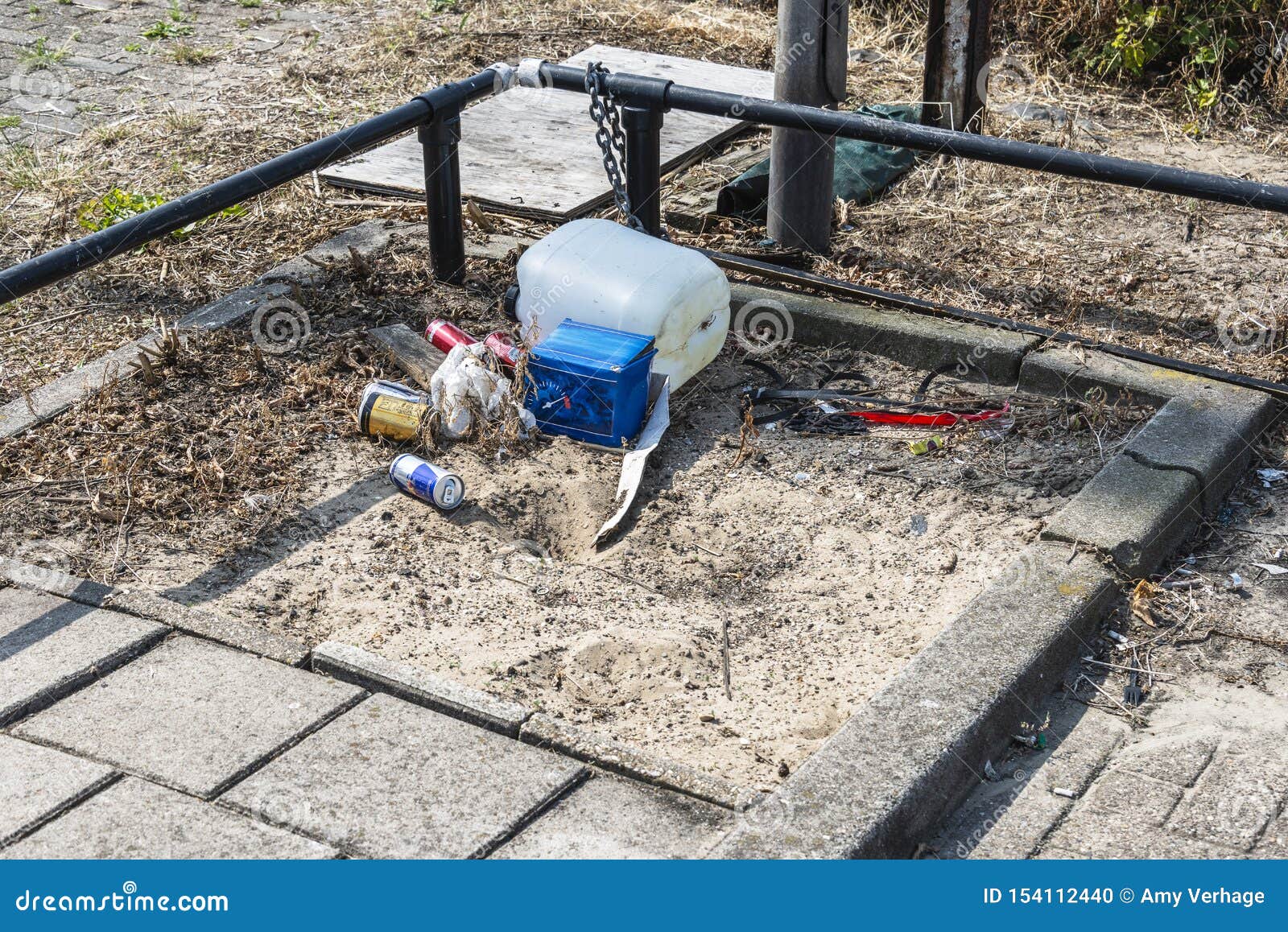 Waste from Cans, Cardboard and Plastic Stock Photo - Image of ...