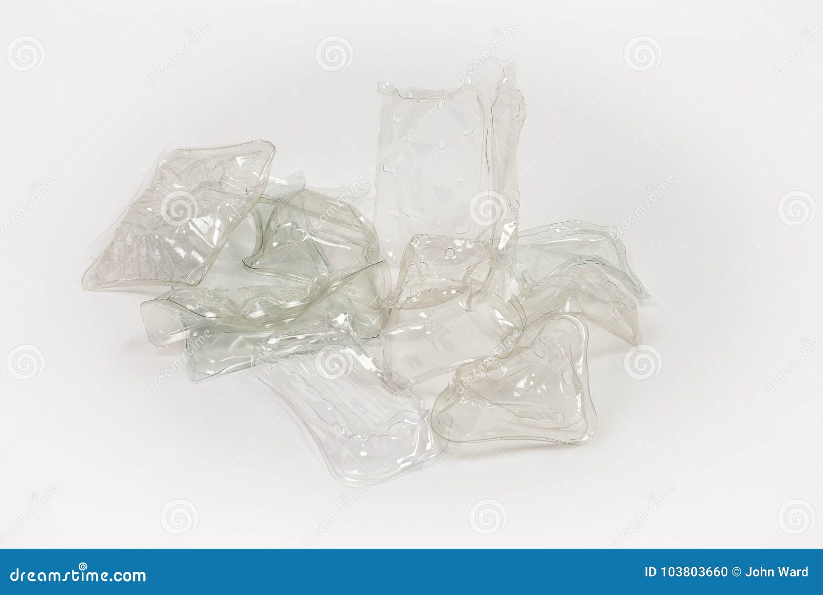 Waste Clear Plastic Packaging Stock Photo - Image of recycling ...