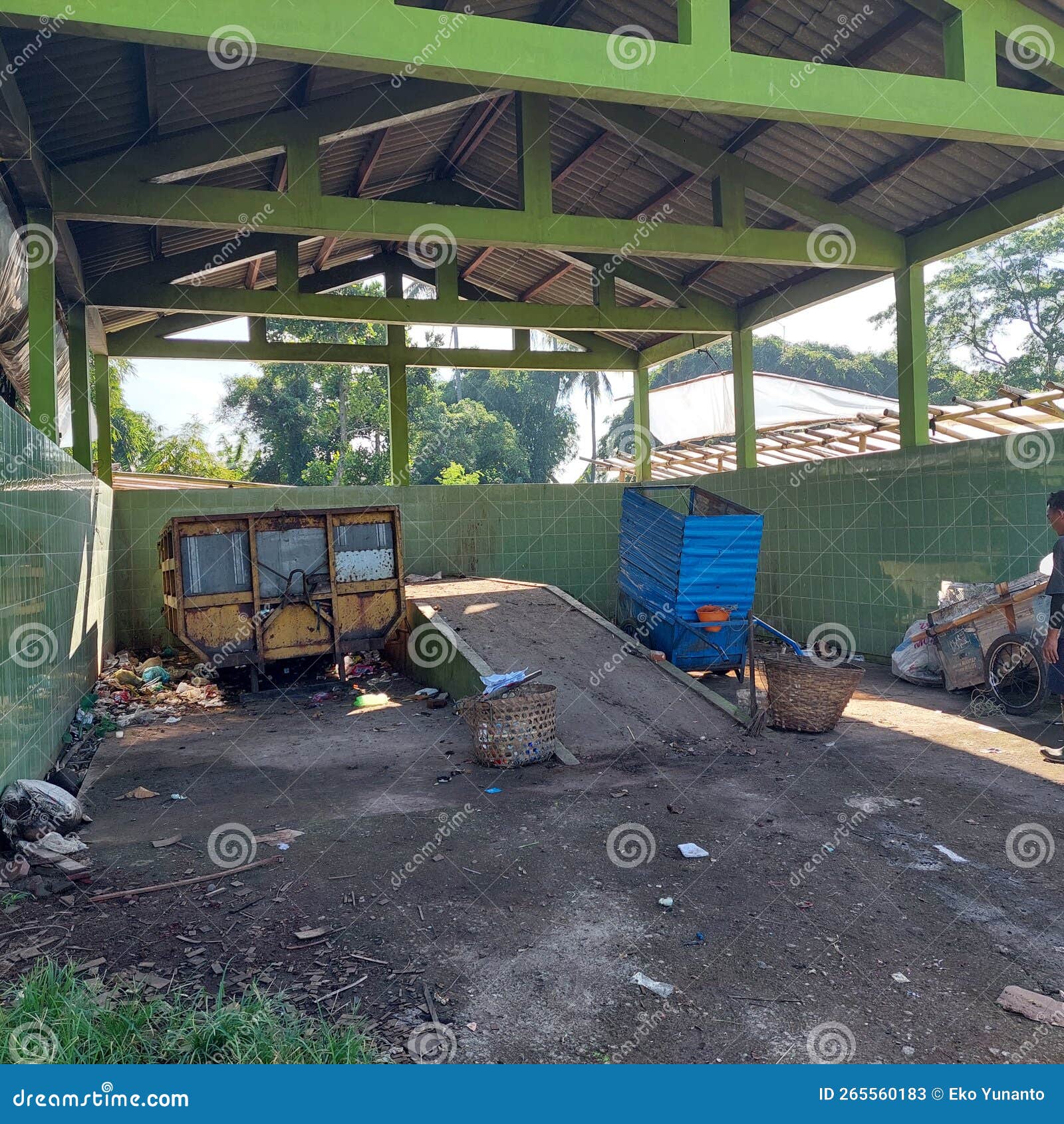 Waste Collection Point To Be Sent To Waste Processing Stock Image ...