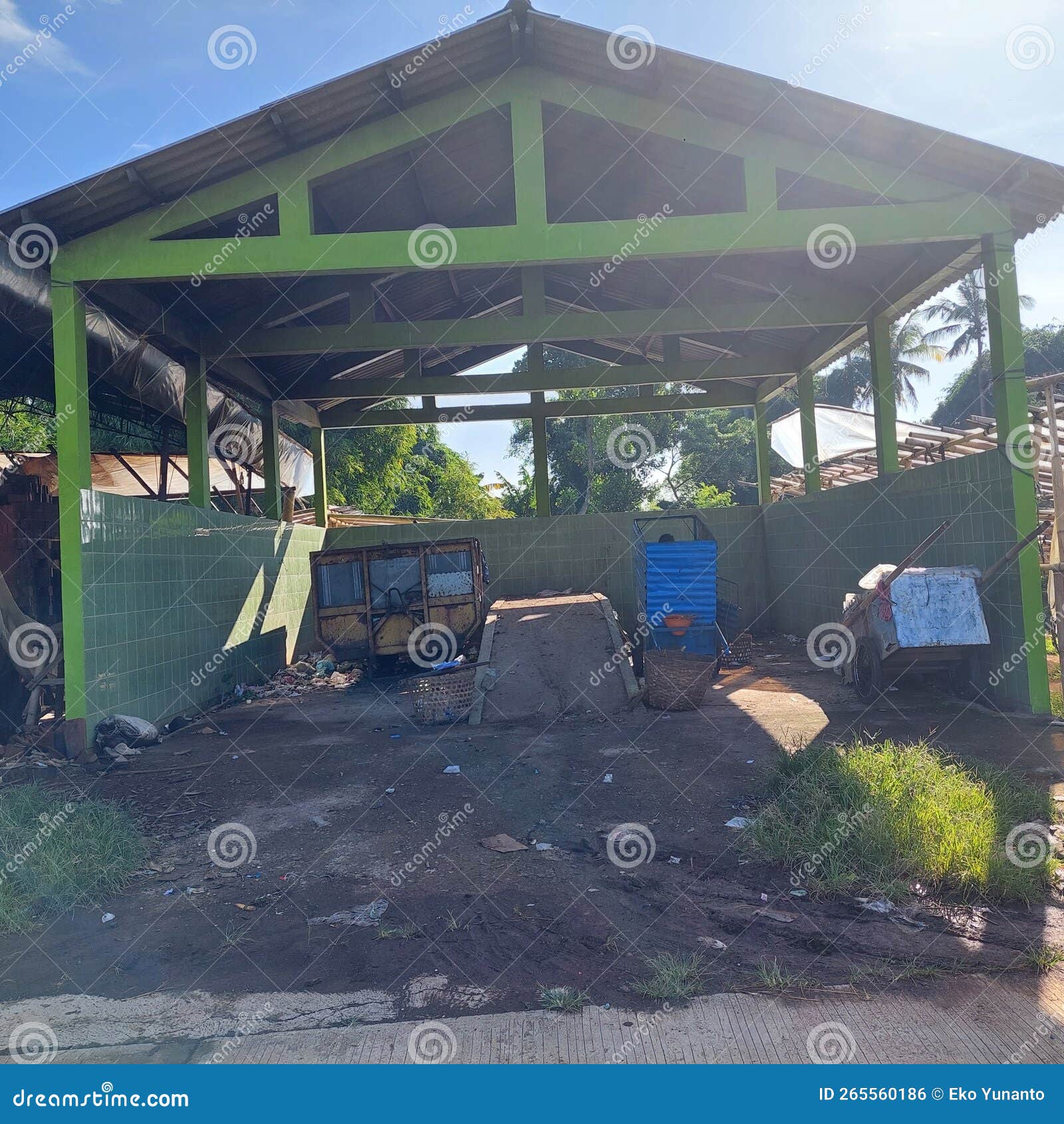 Waste Collection Point To Be Sent To Waste Processing Stock Photo ...