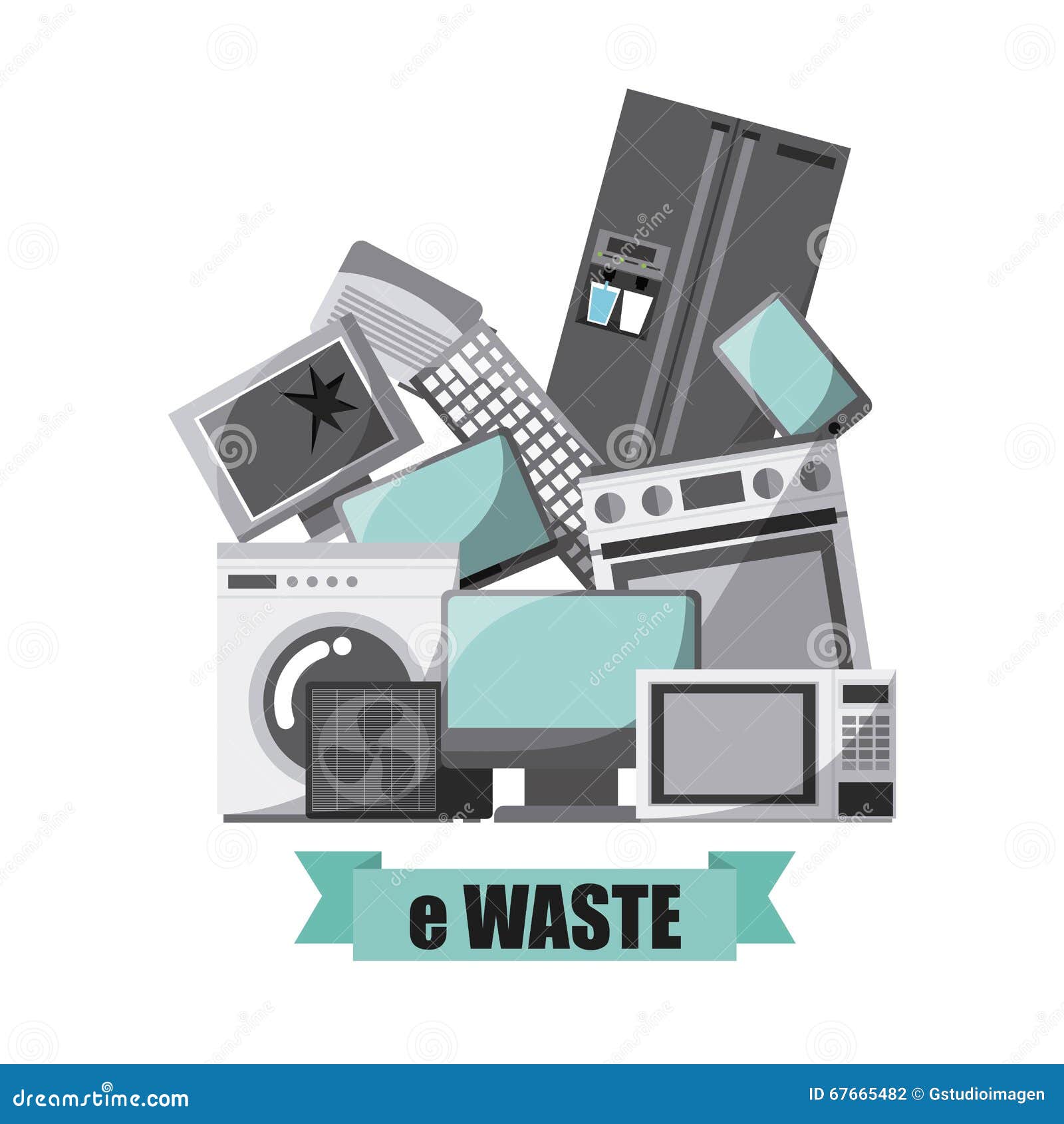 Waste concept design stock illustration. Illustration of disposal ...